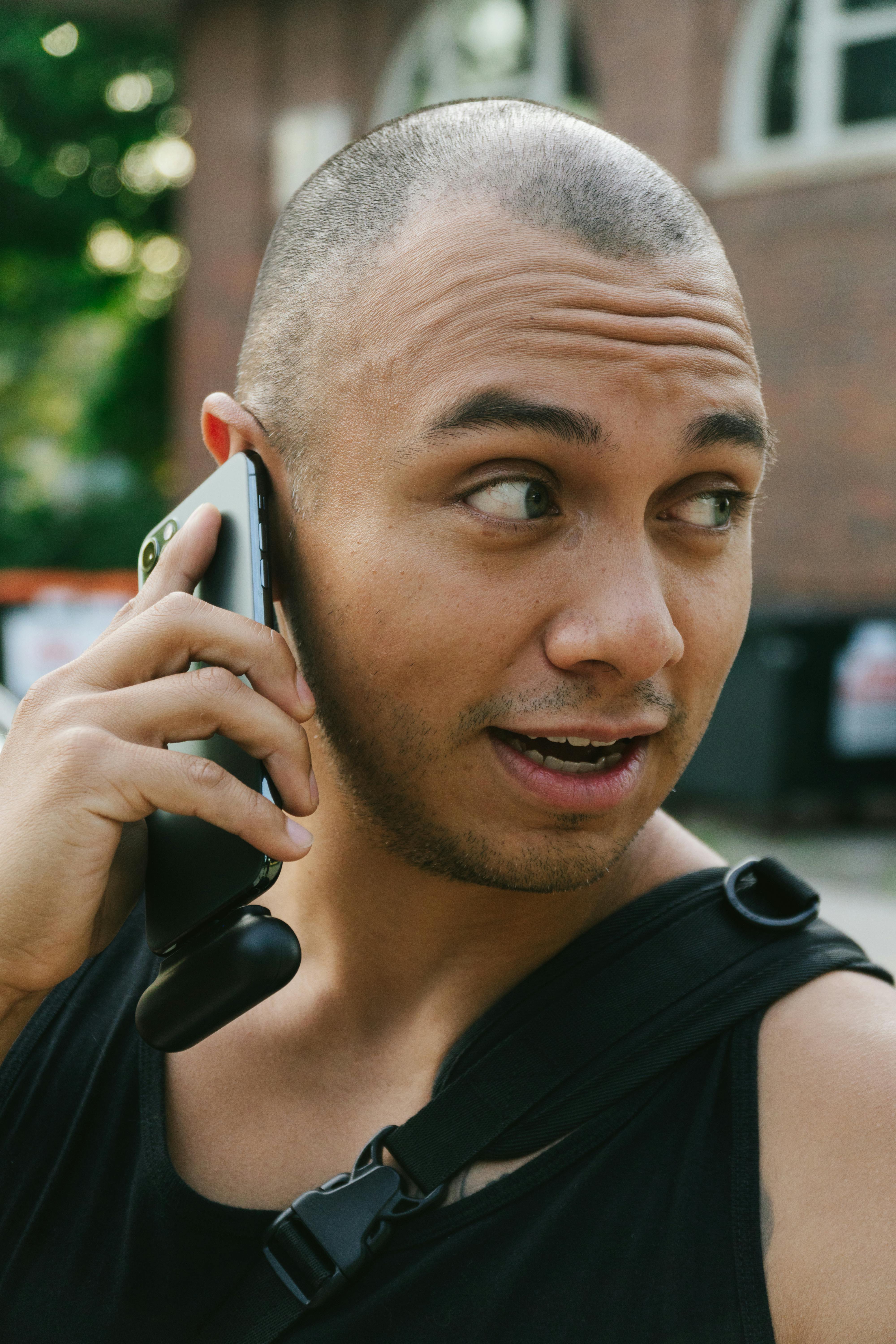 A Man using a Smartphone · Free Stock Photo