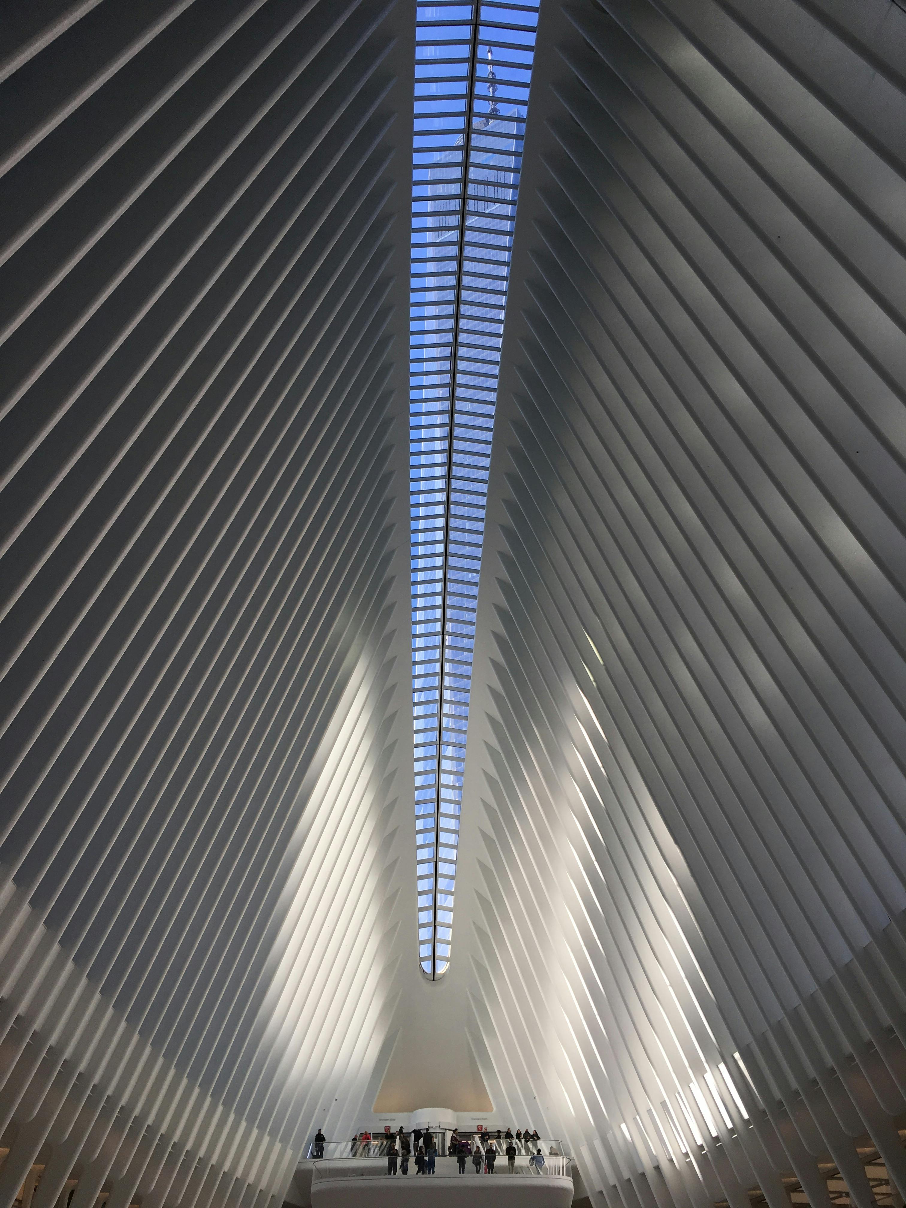 Narrow Skylight in Futuristic Building · Free Stock Photo