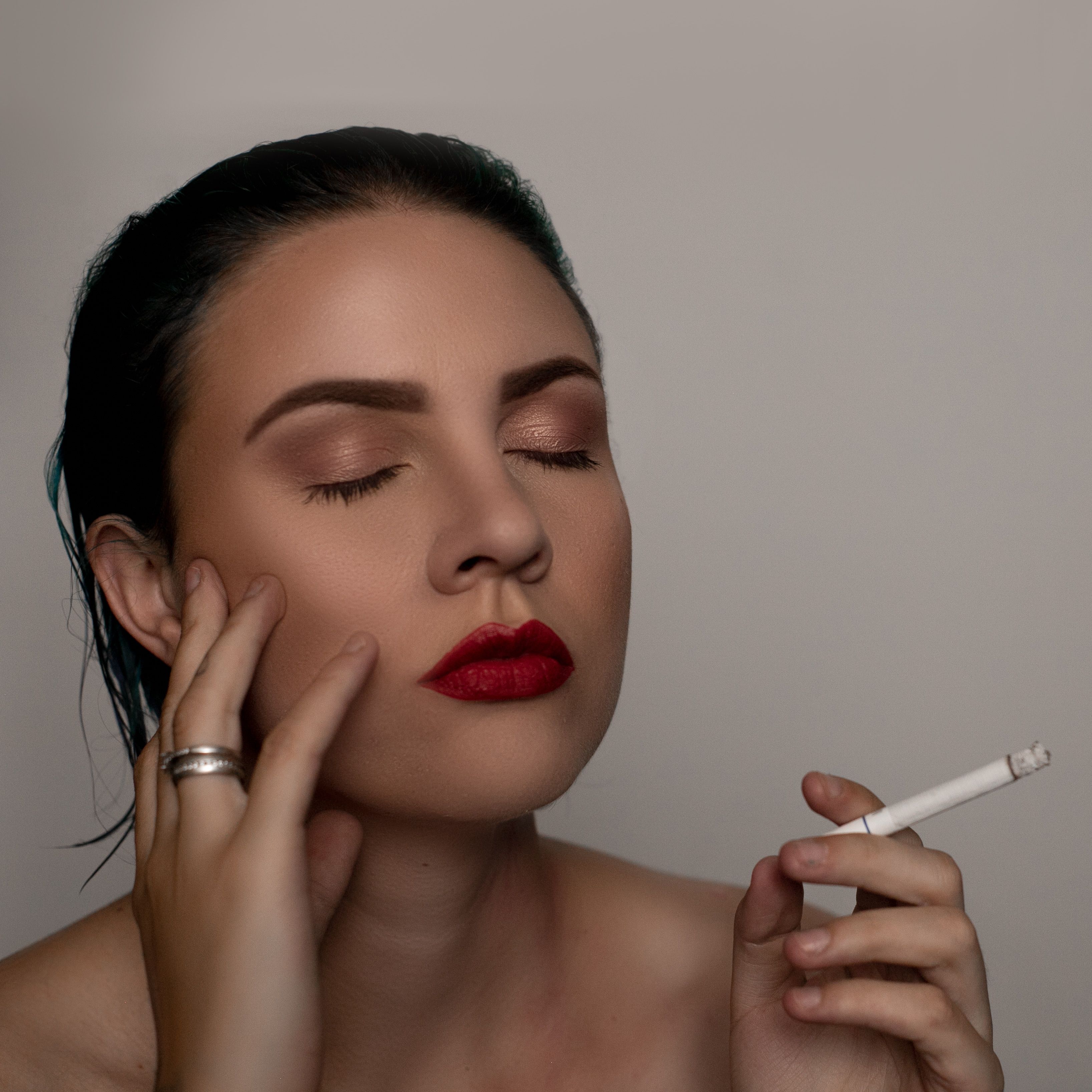 Woman Smoking Cigarette · Free Stock Photo