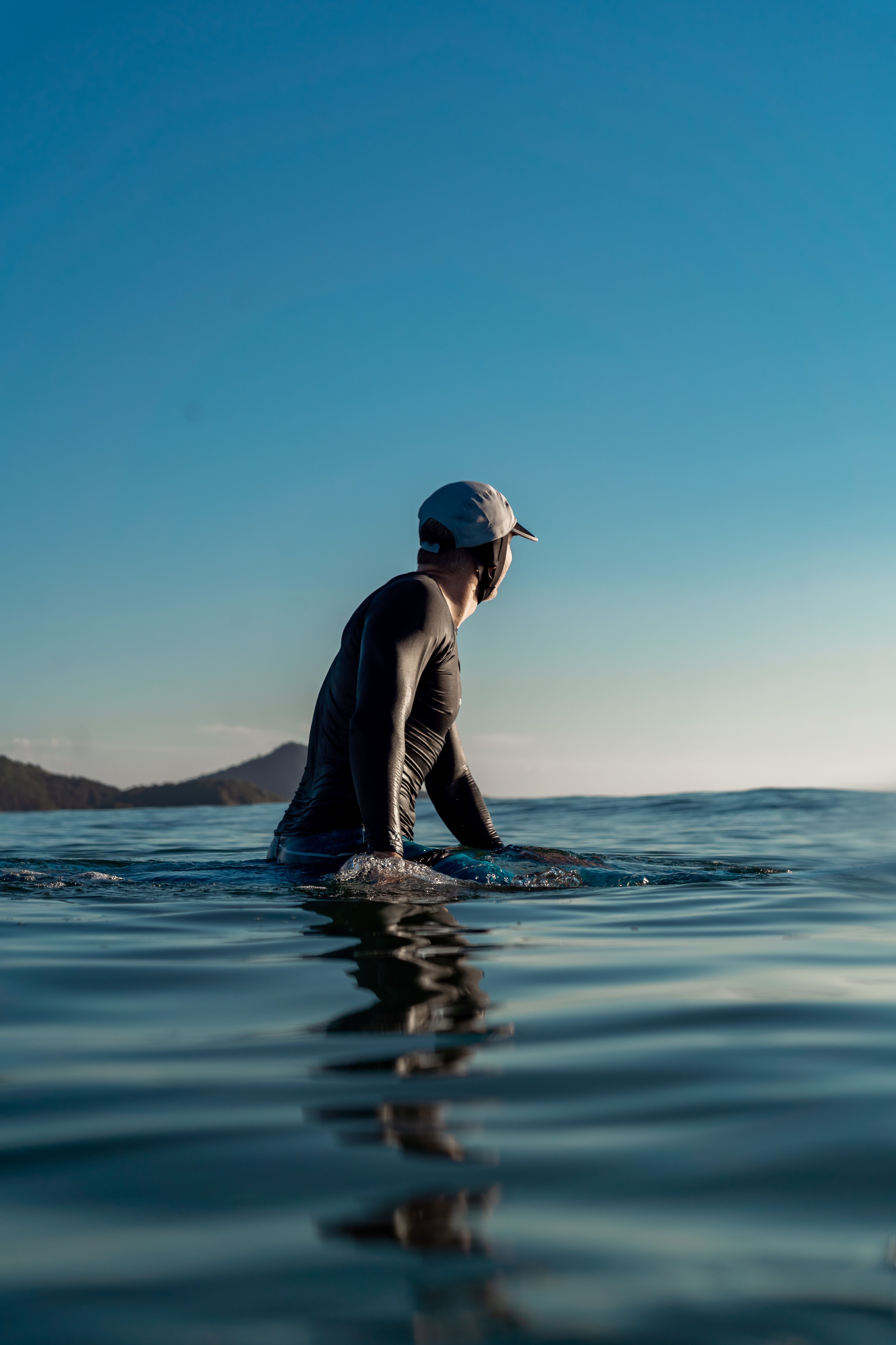 A Man in the Water · Free Stock Photo