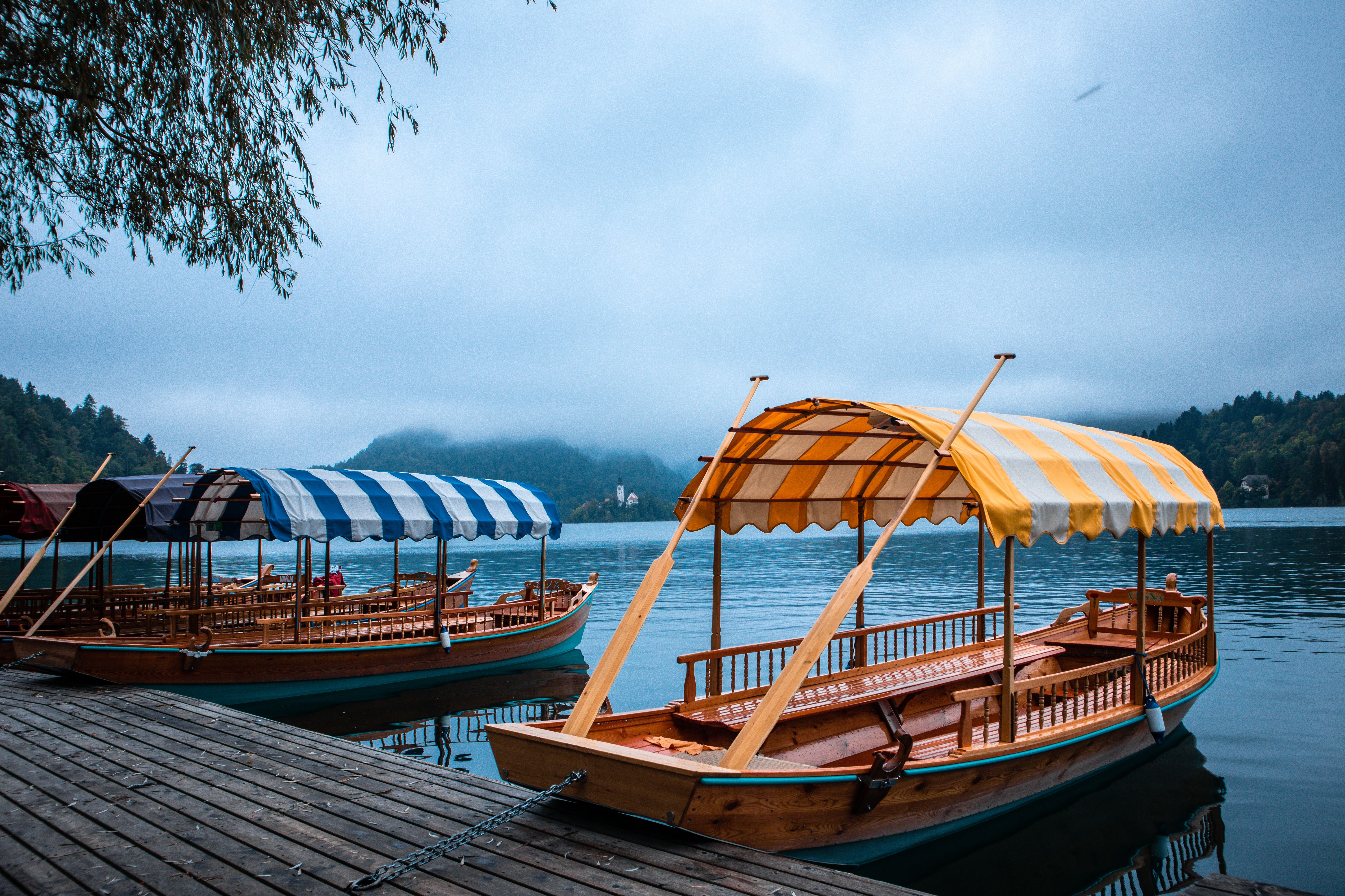 Wooden Railings on Flooded Deck · Free Stock Photo