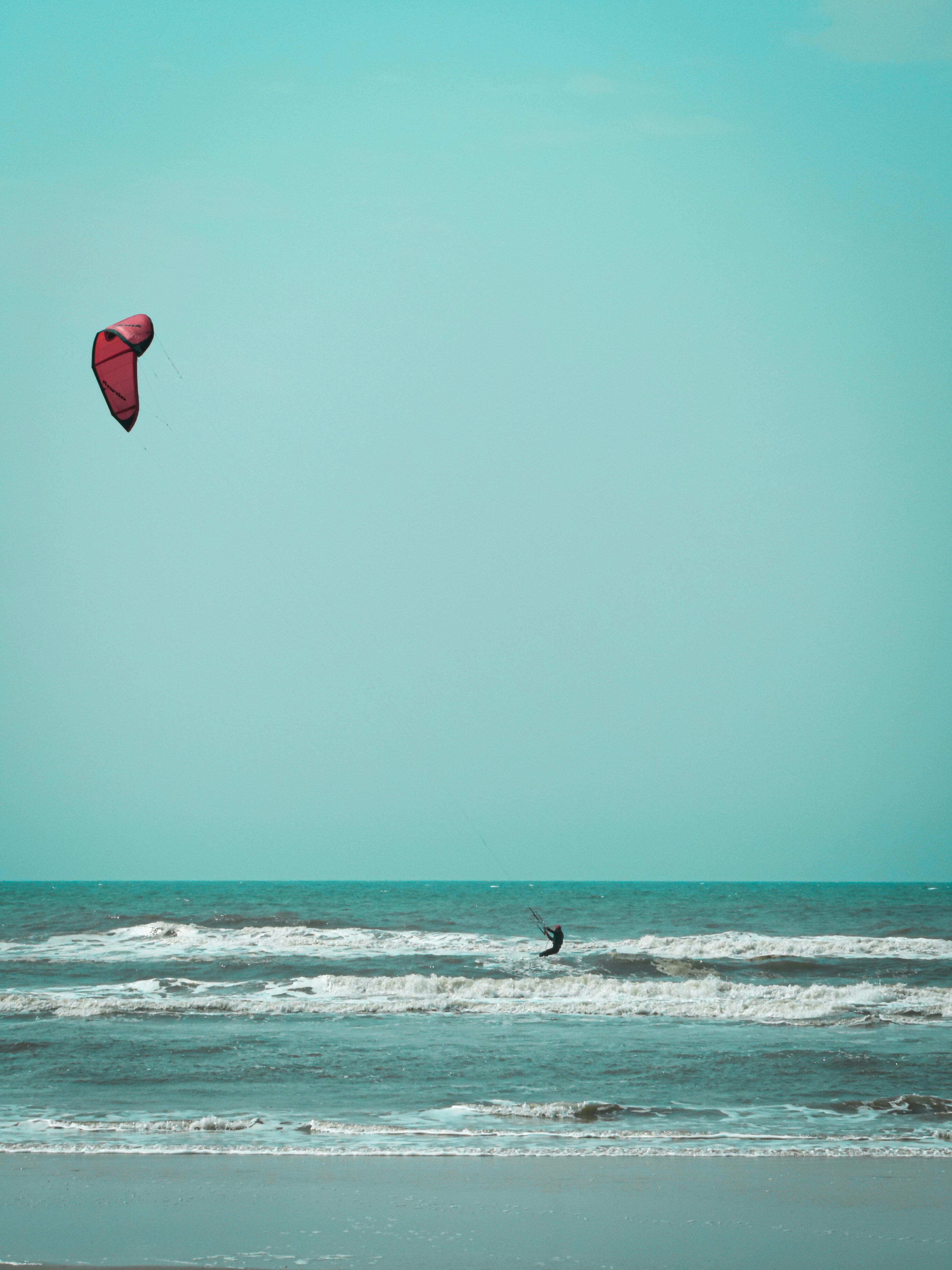 A Person Doing Kite Surfing · Free Stock Photo