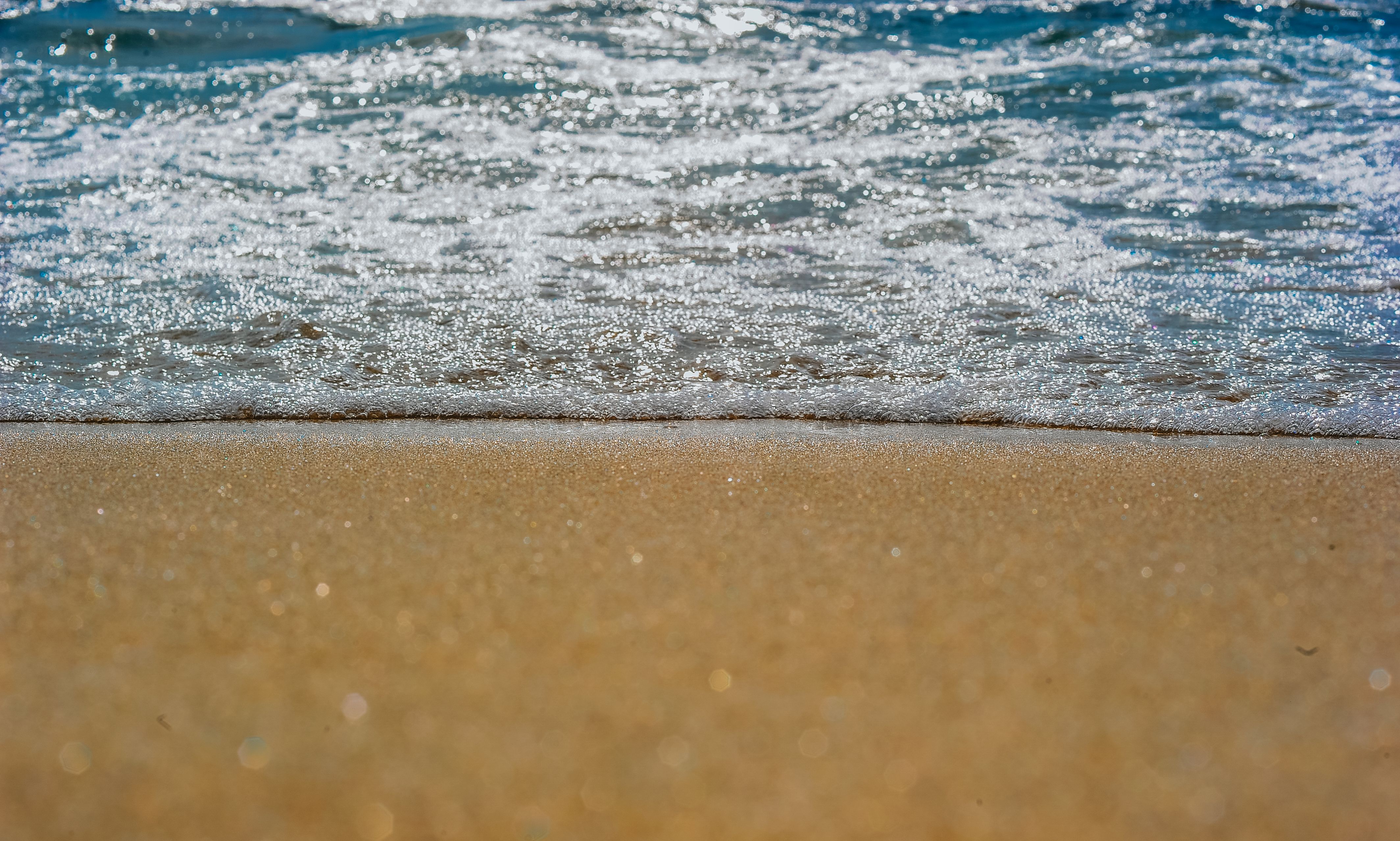 Brown Sand and Body of Water · Free Stock Photo