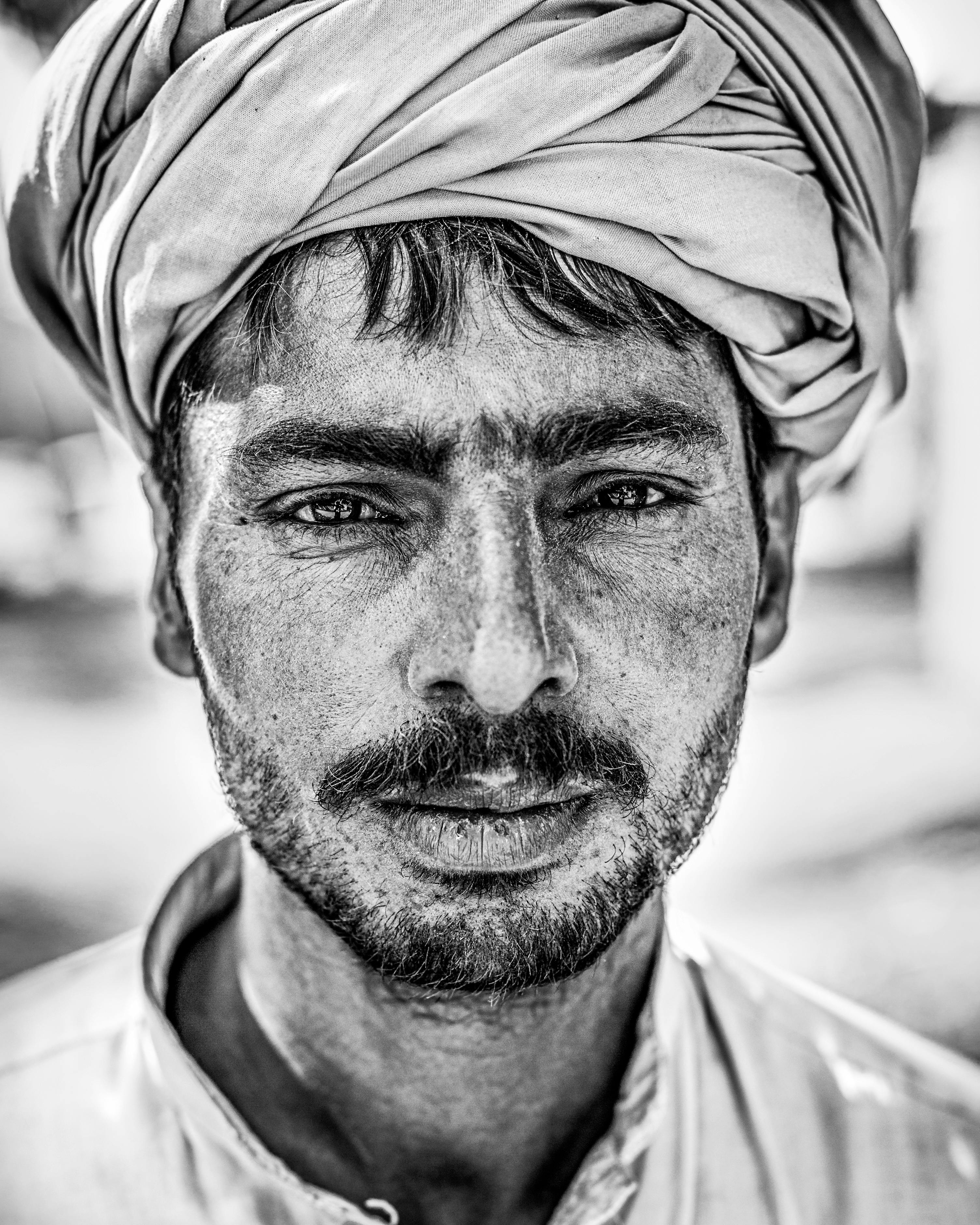 Portrait of Man in Turban · Free Stock Photo