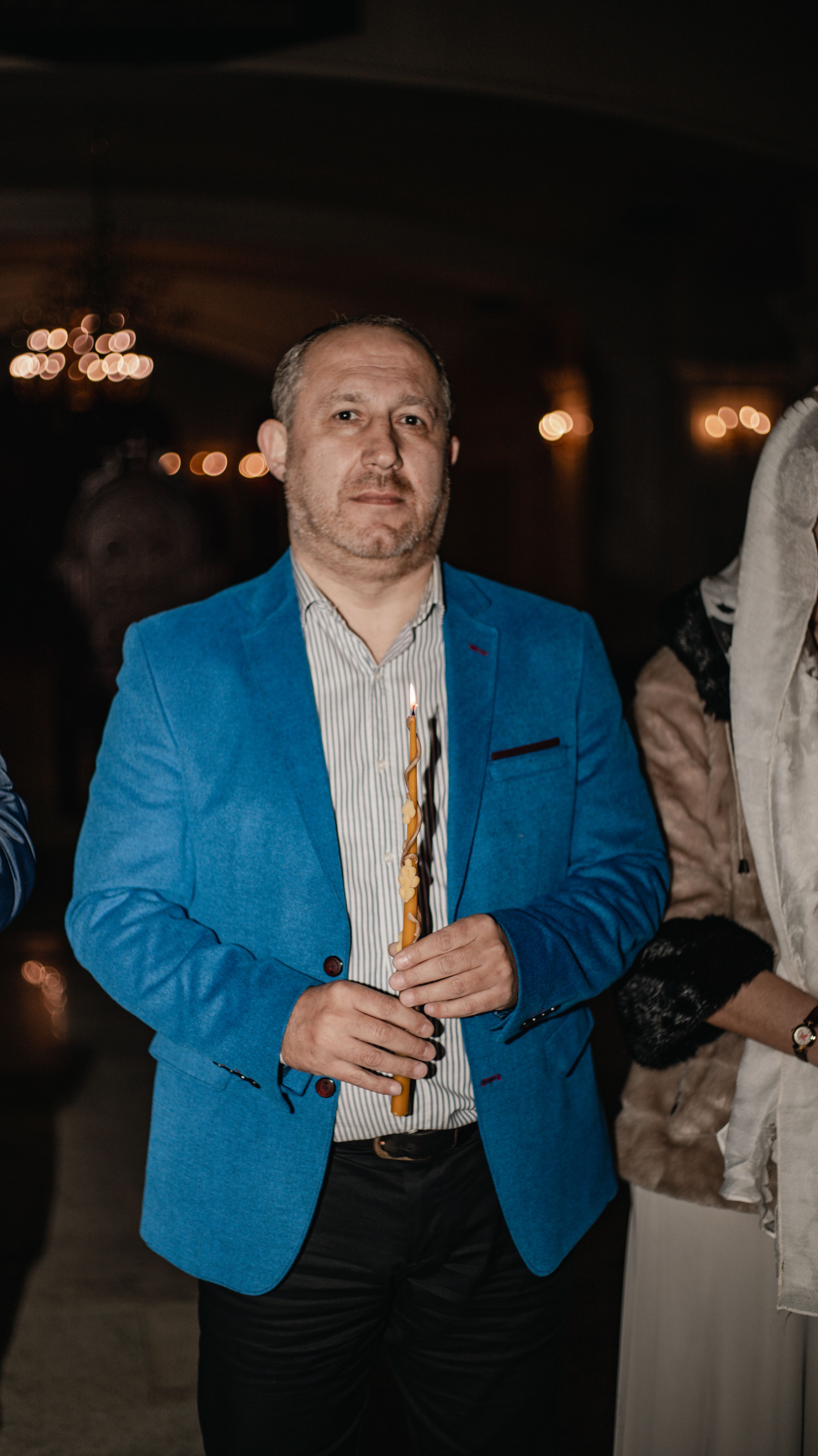 Low-Angle Shot of a Man Wearing Blue Suit · Free Stock Photo