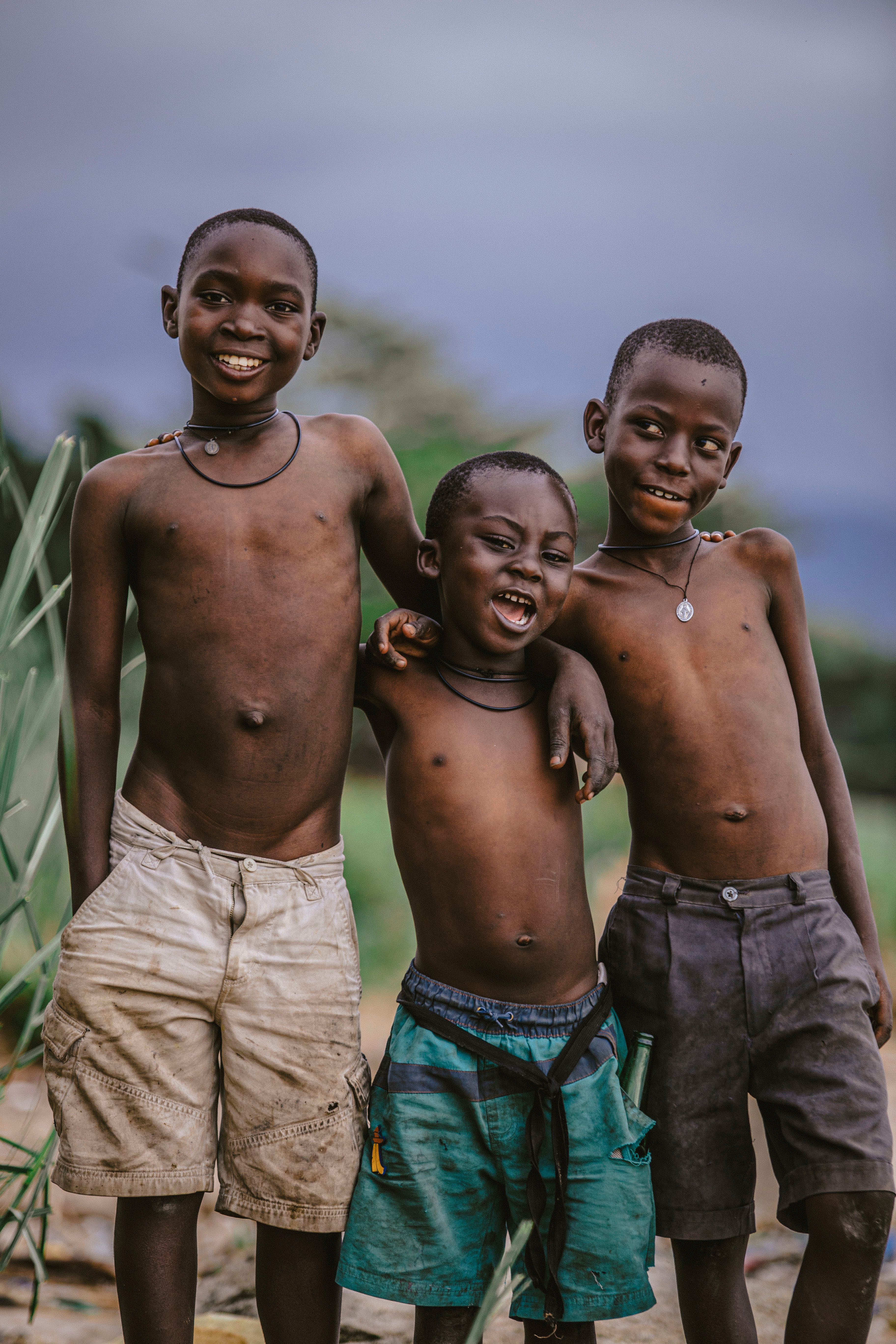 Three Boys Standing Together · Free Stock Photo