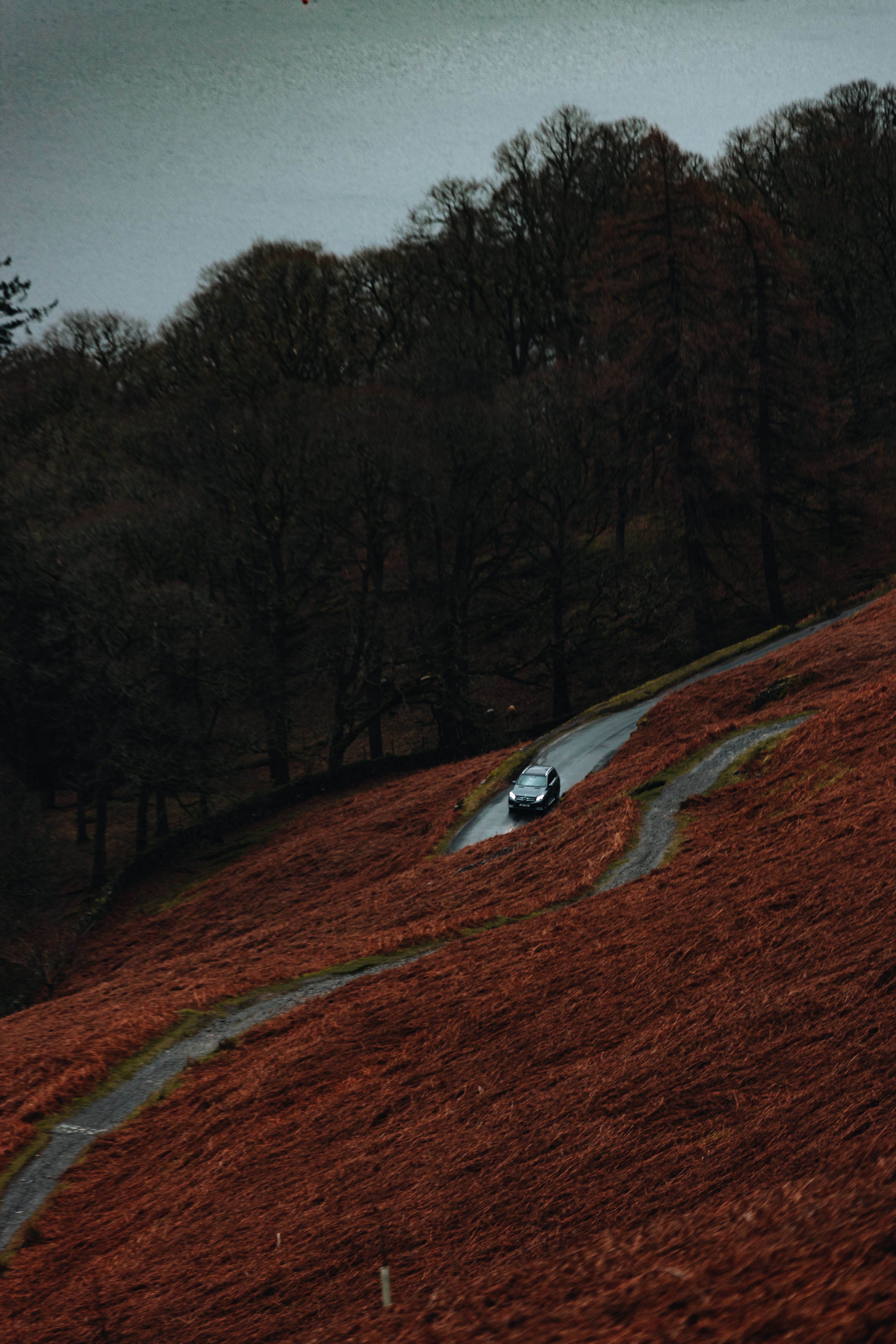 A Car Going Down the Hill · Free Stock Photo