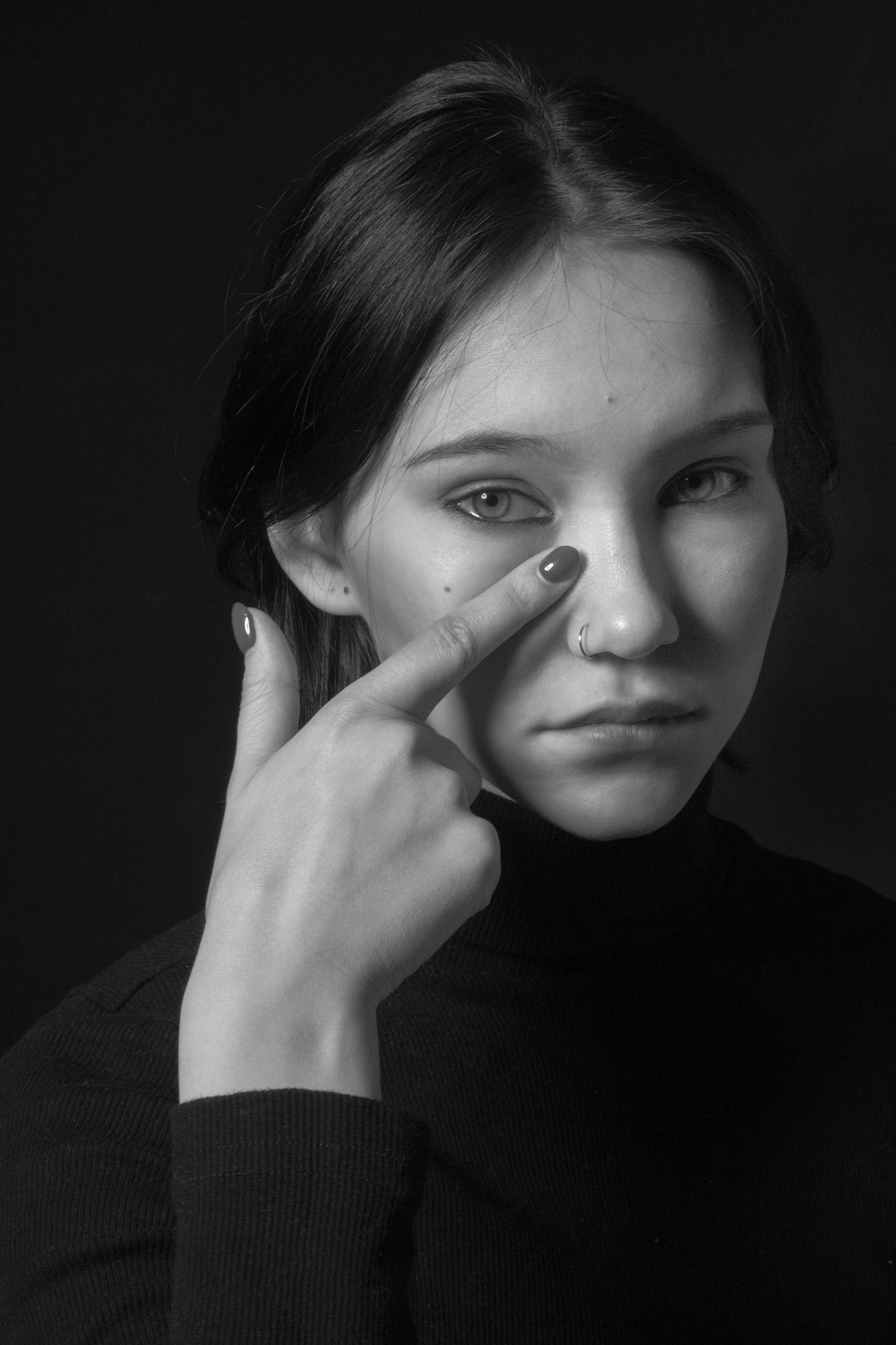 Close-up on Young Woman Sad Face · Free Stock Photo