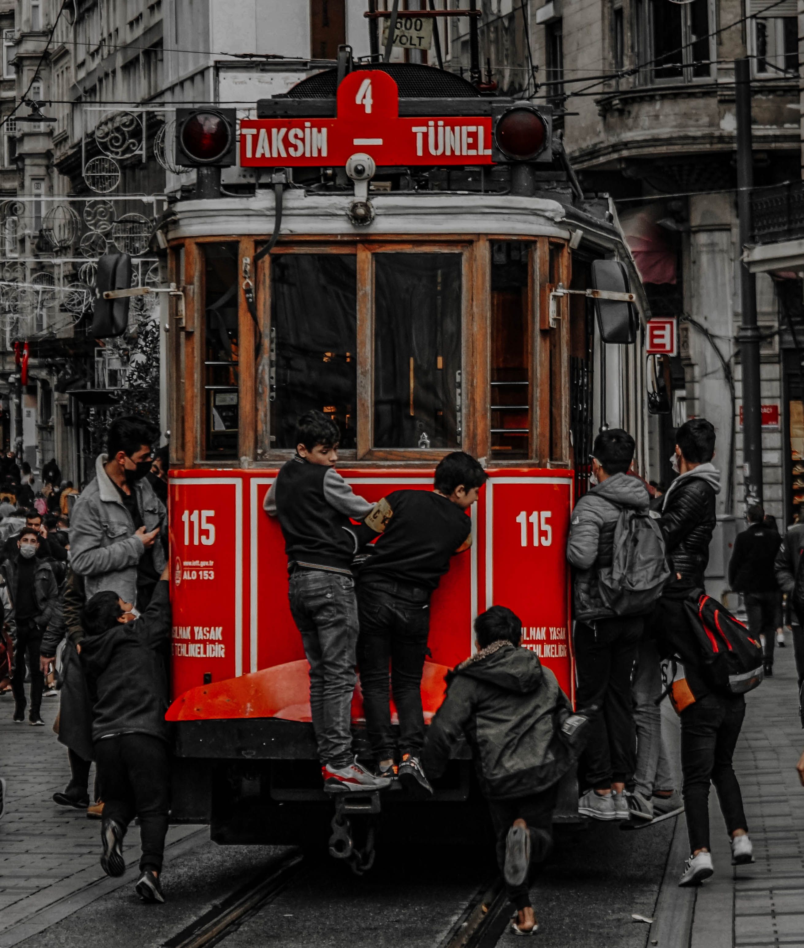 People Riding a Tram · Free Stock Photo