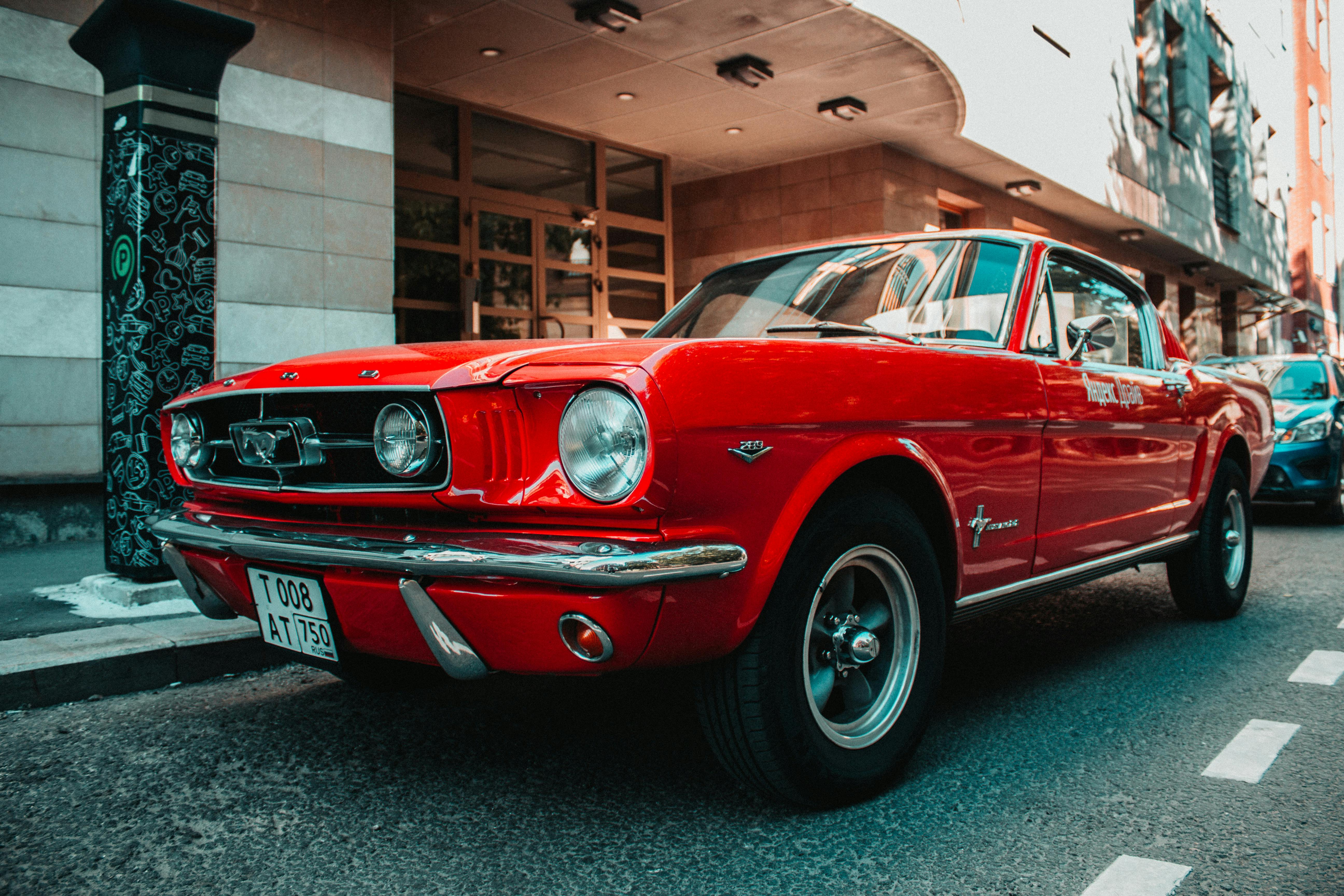 A Classic Red Ford Mustang · Free Stock Photo