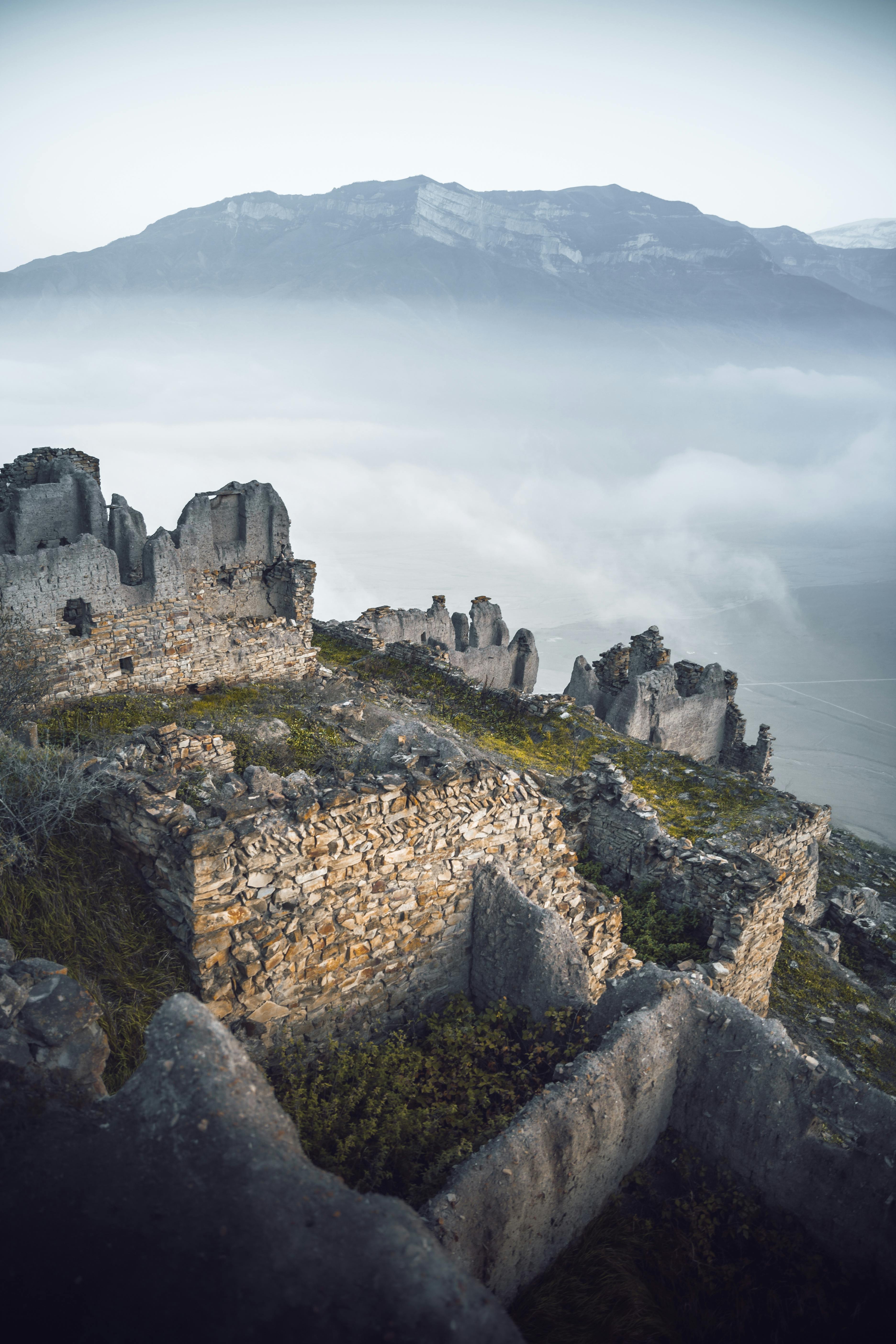 Ruins on Top of Mountain · Free Stock Photo