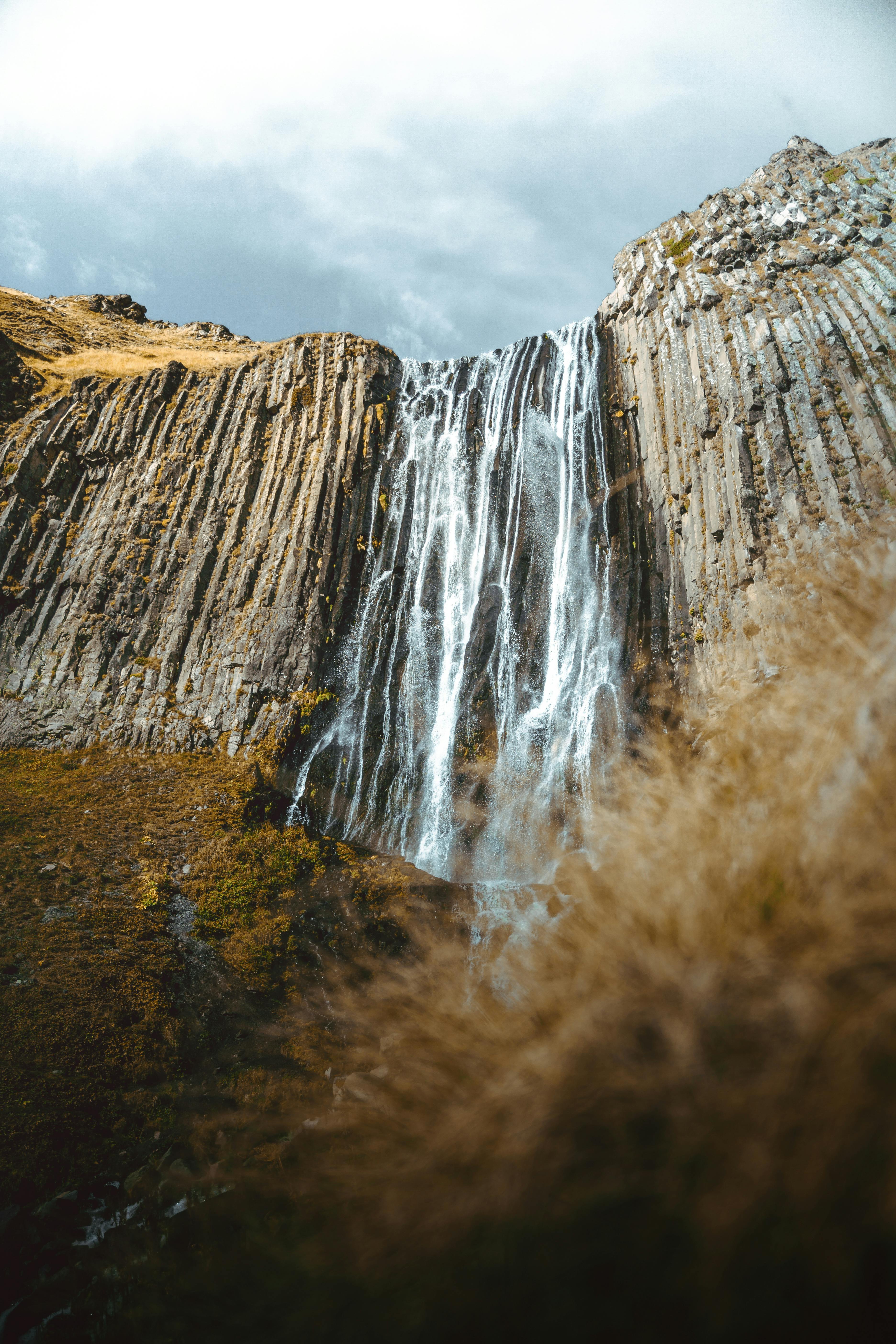 Low Angle View of Waterfall · Free Stock Photo