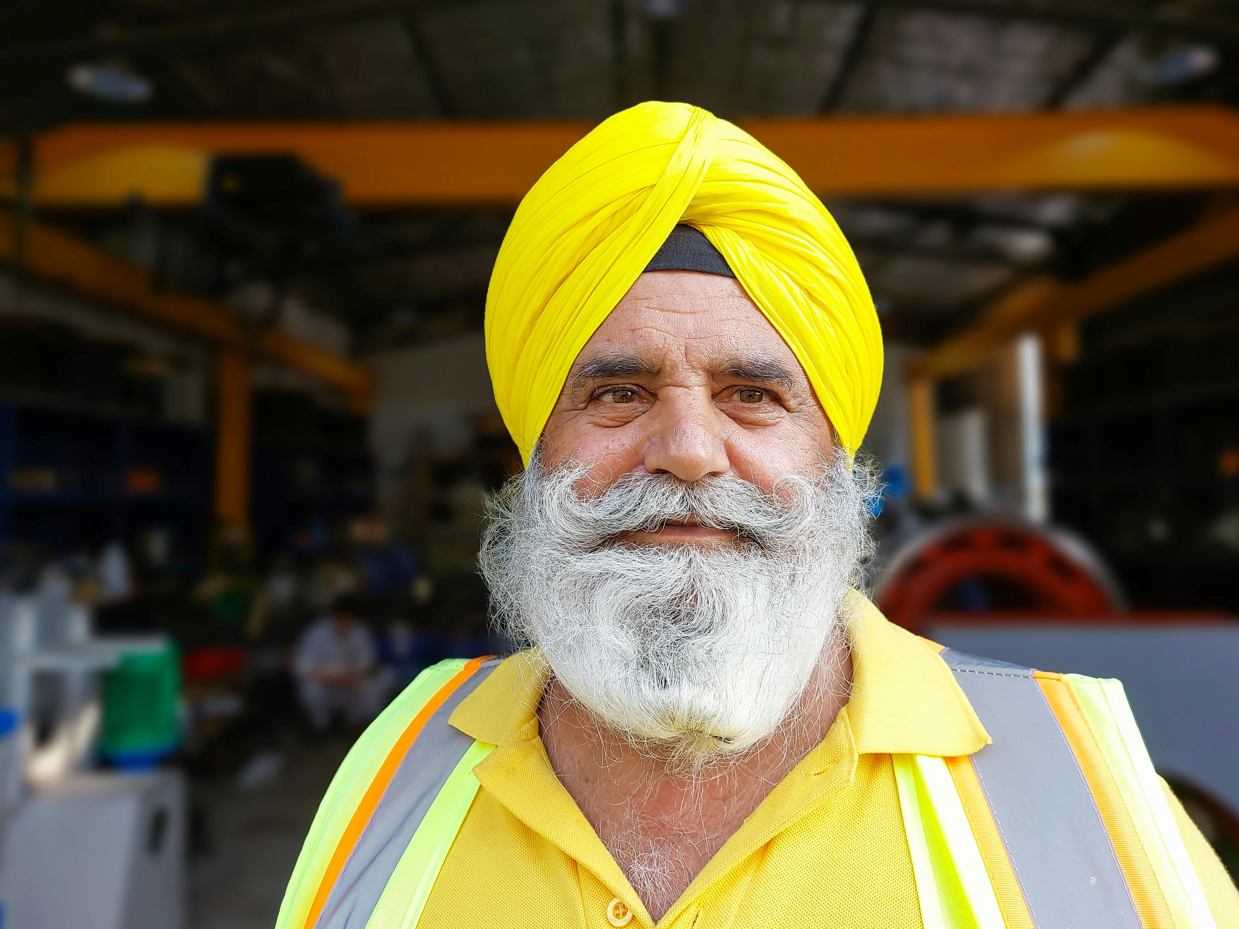Photography of Old Sikh in Festive Outfit · Free Stock Photo