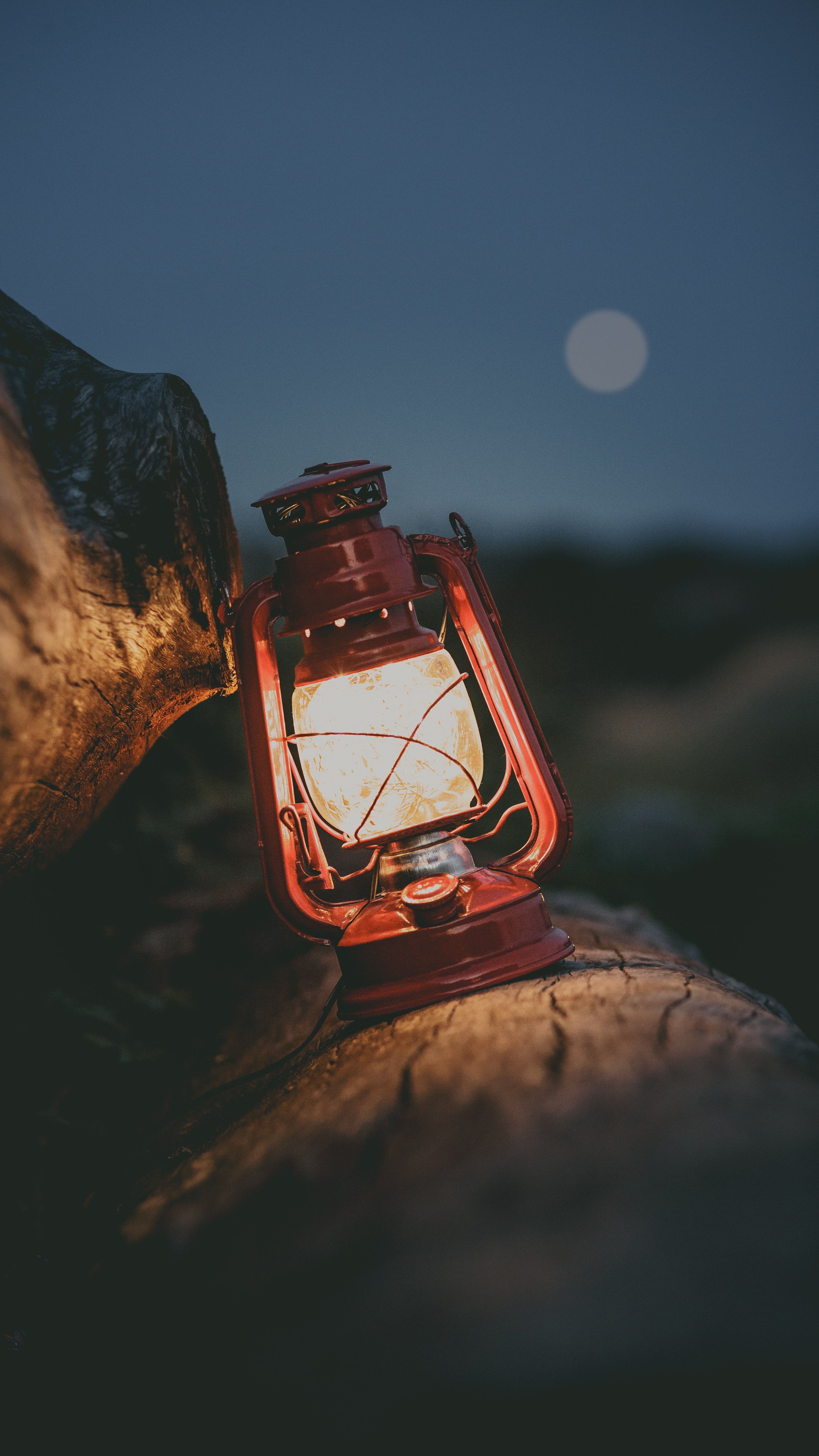 Red Lantern Lamp Turned on · Free Stock Photo