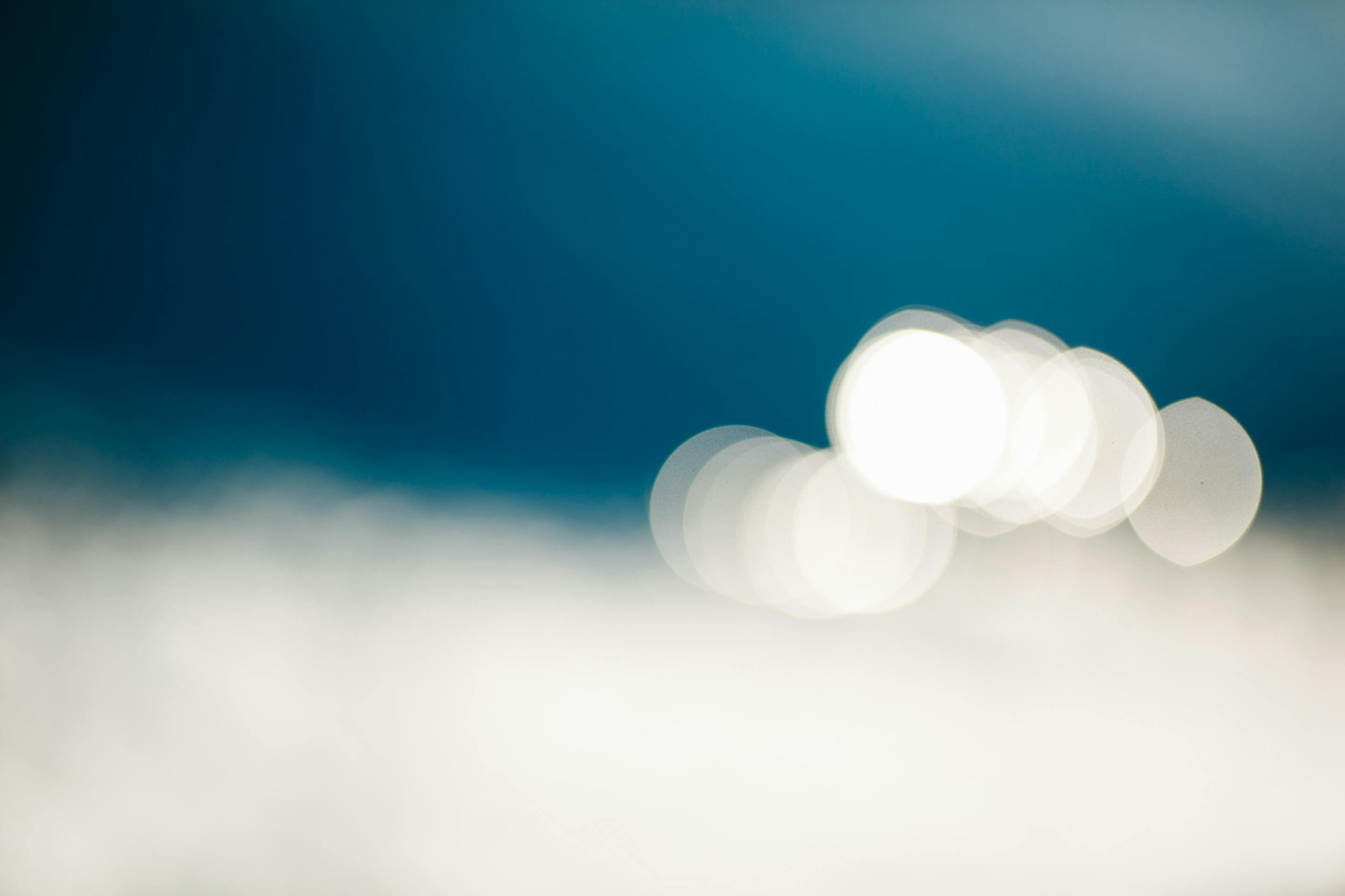 Blurred White Lights · Free Stock Photo
