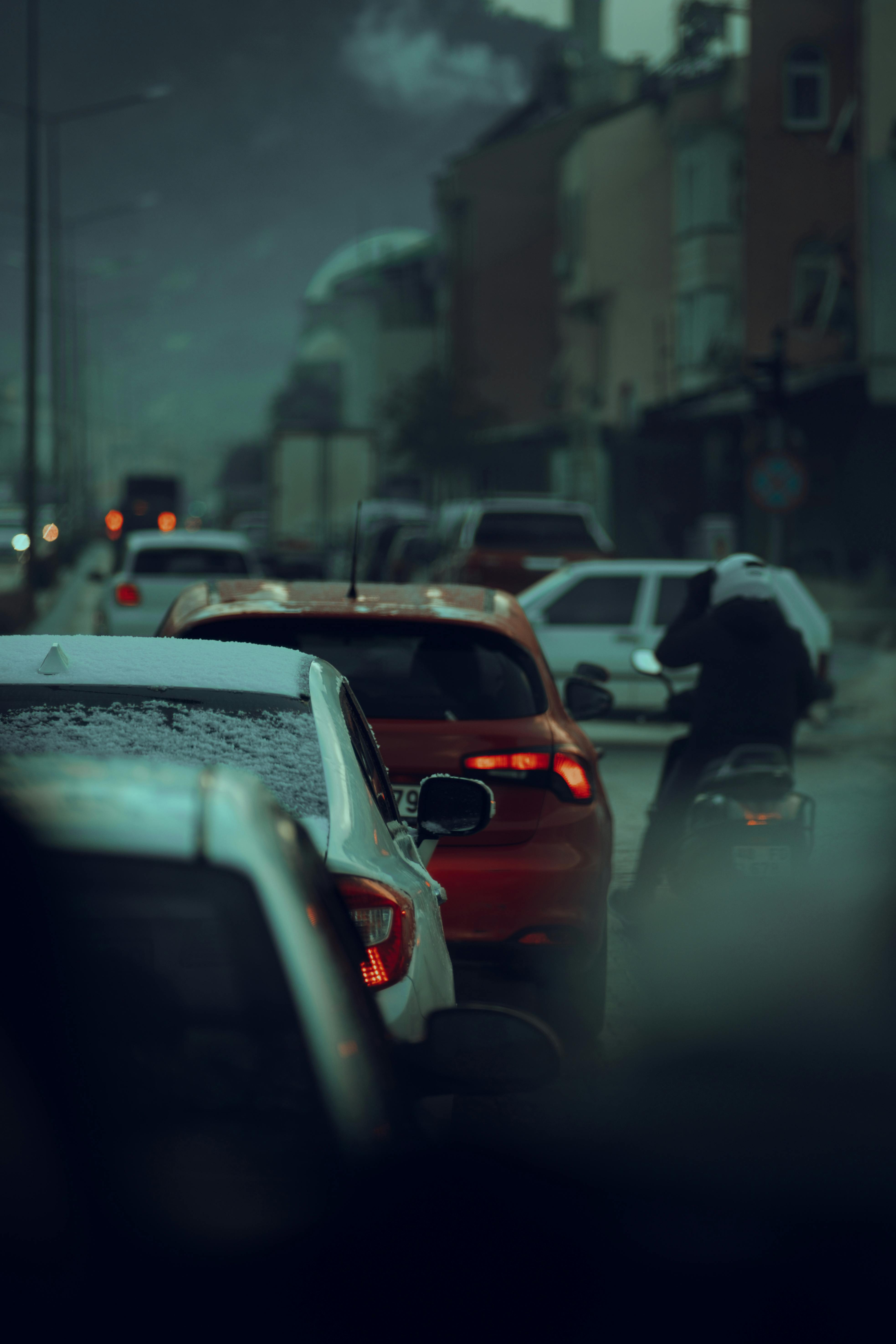 Cars Parked on Side of the Road Near Buildings · Free Stock Photo