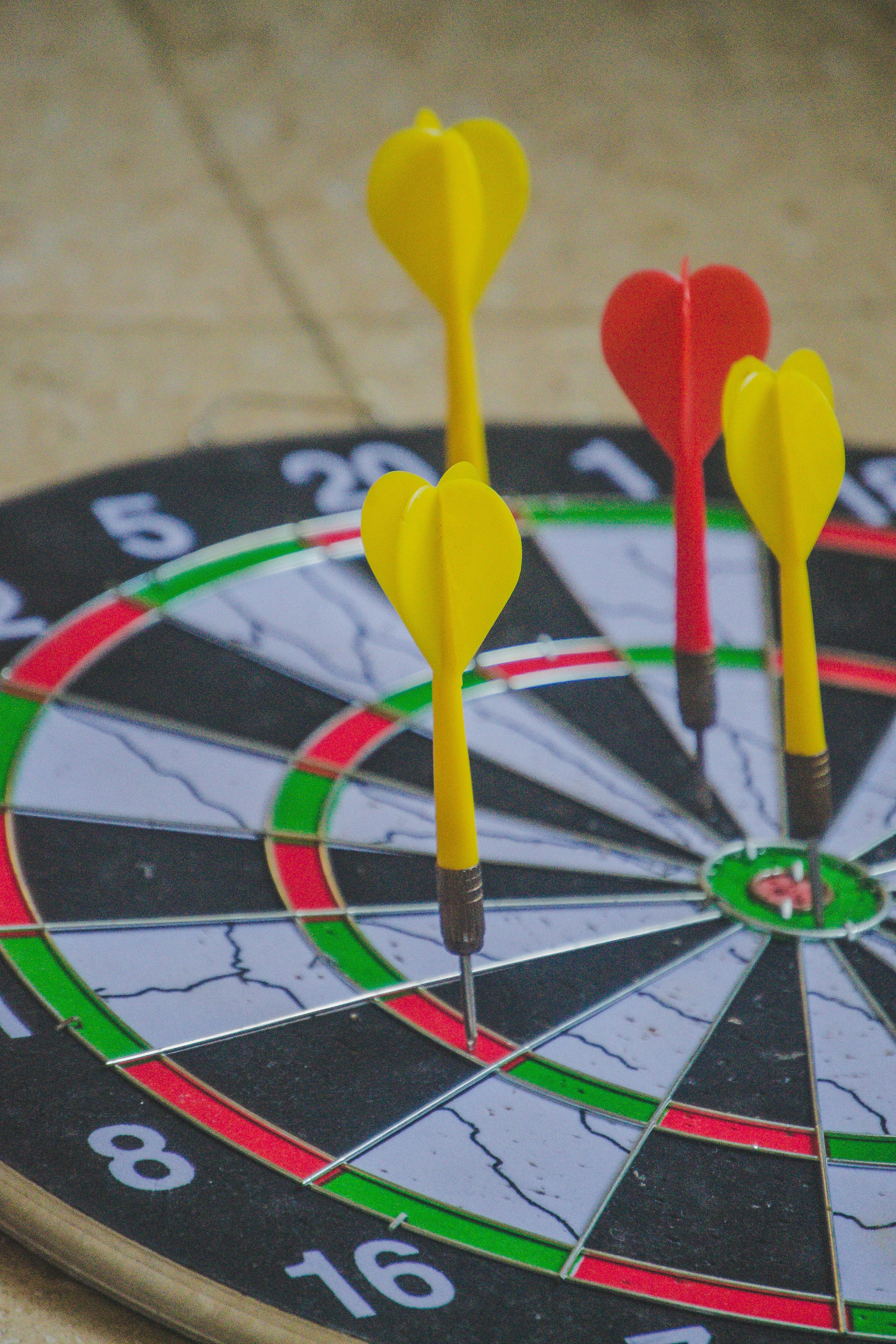 Dart Board With Darts · Free Stock Photo