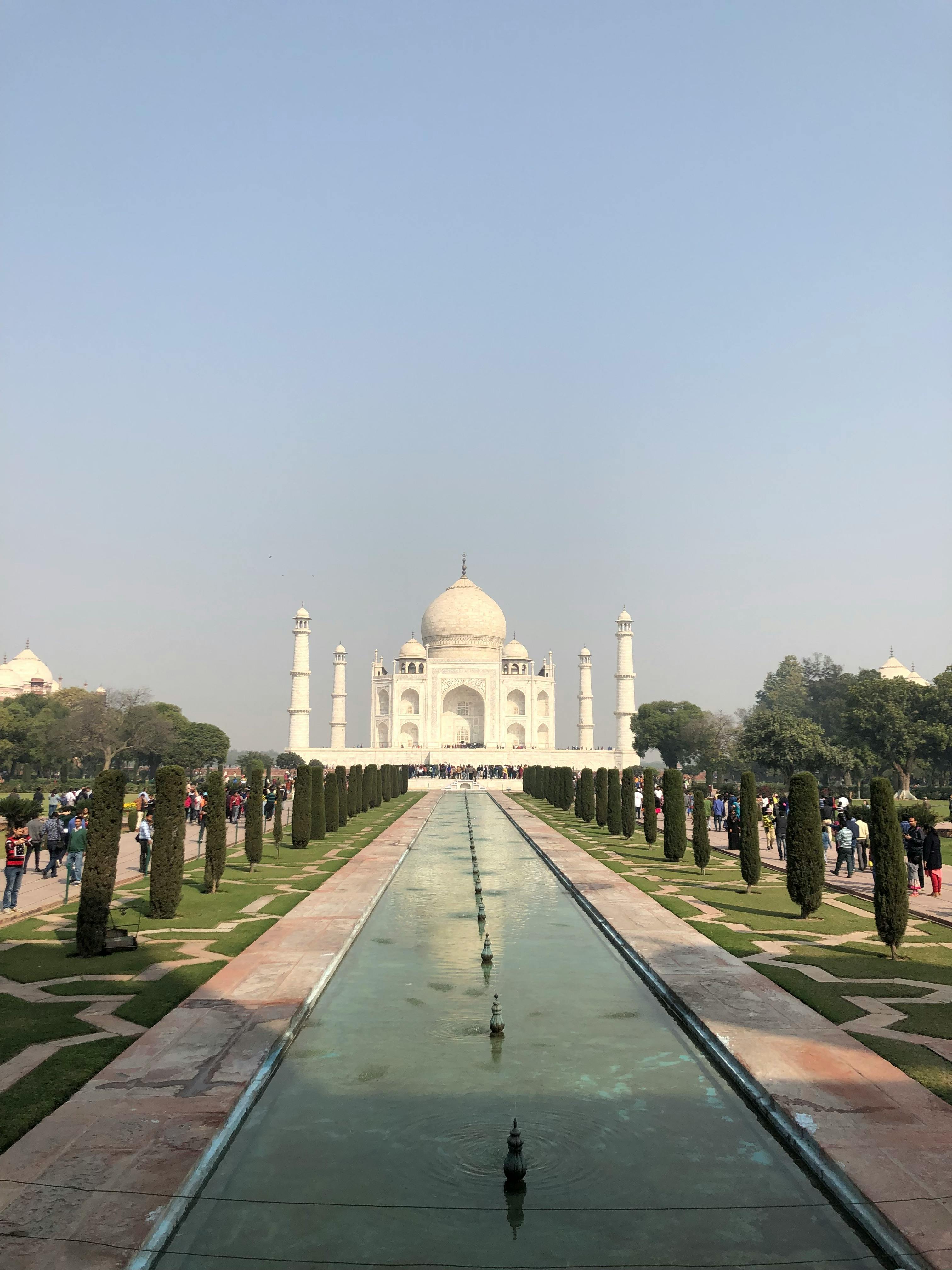A Reflecting Pool Outside Taj Mahal · Free Stock Photo
