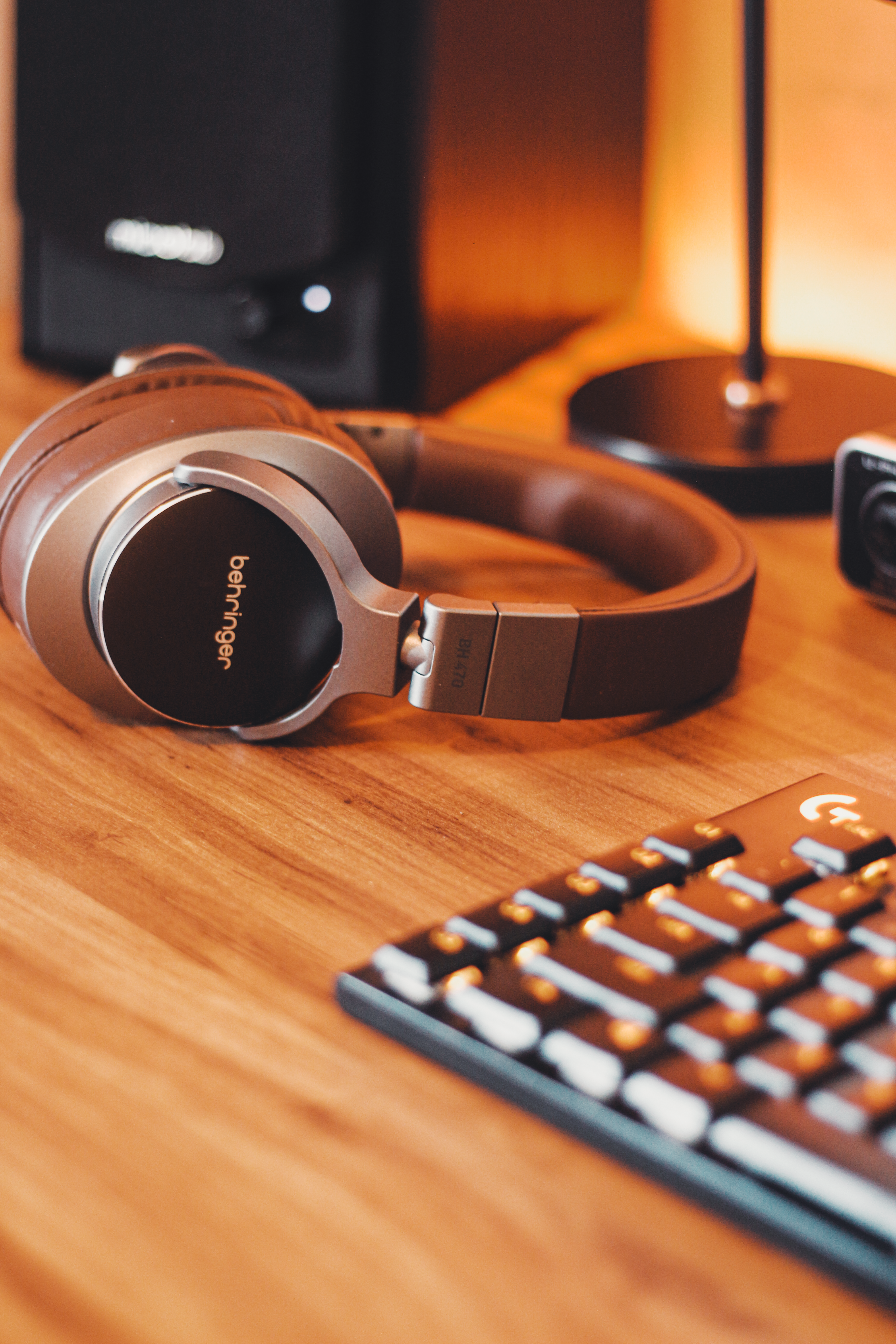 Headphones by the Computer · Free Stock Photo