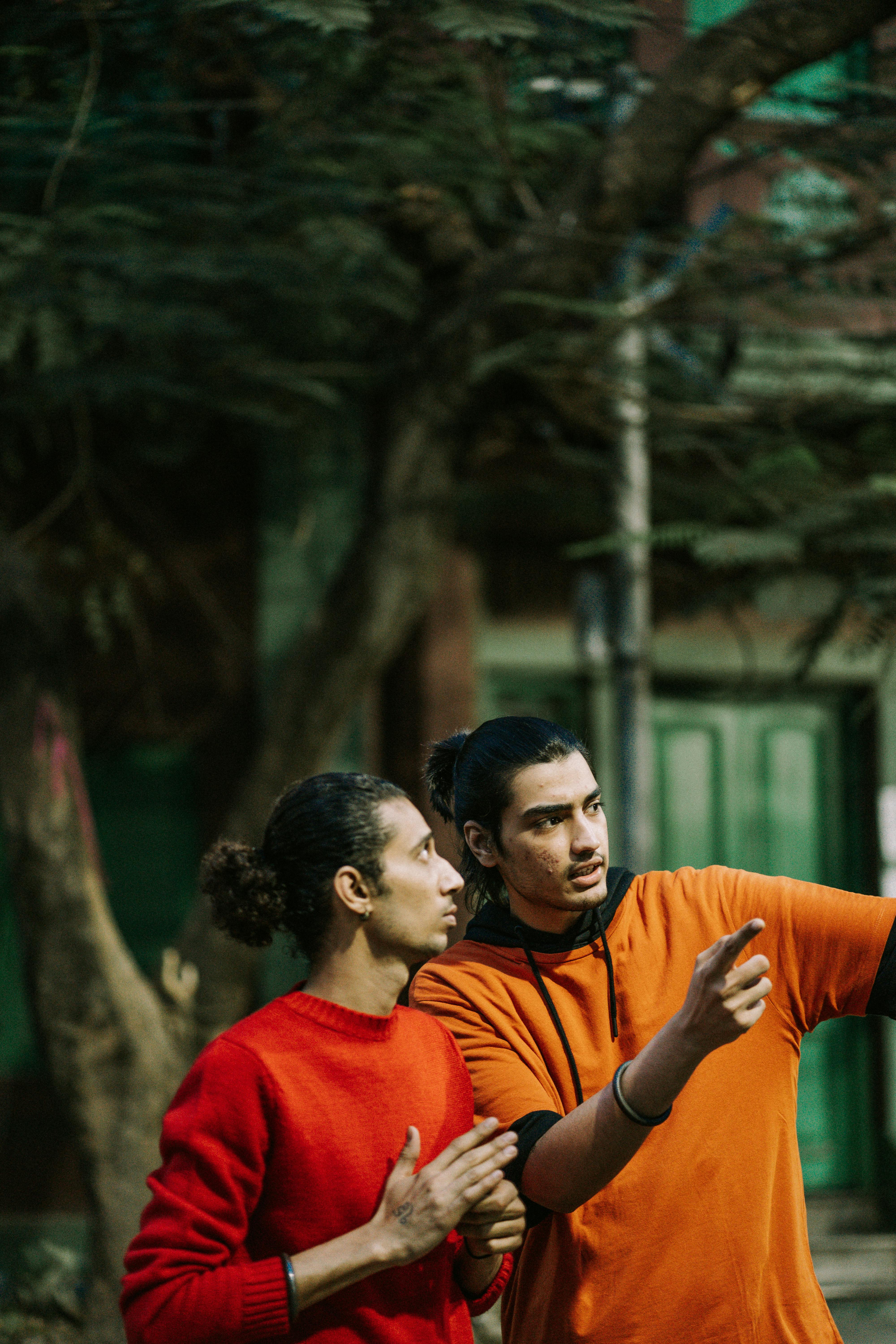 Two Men wearing Talking Together · Free Stock Photo