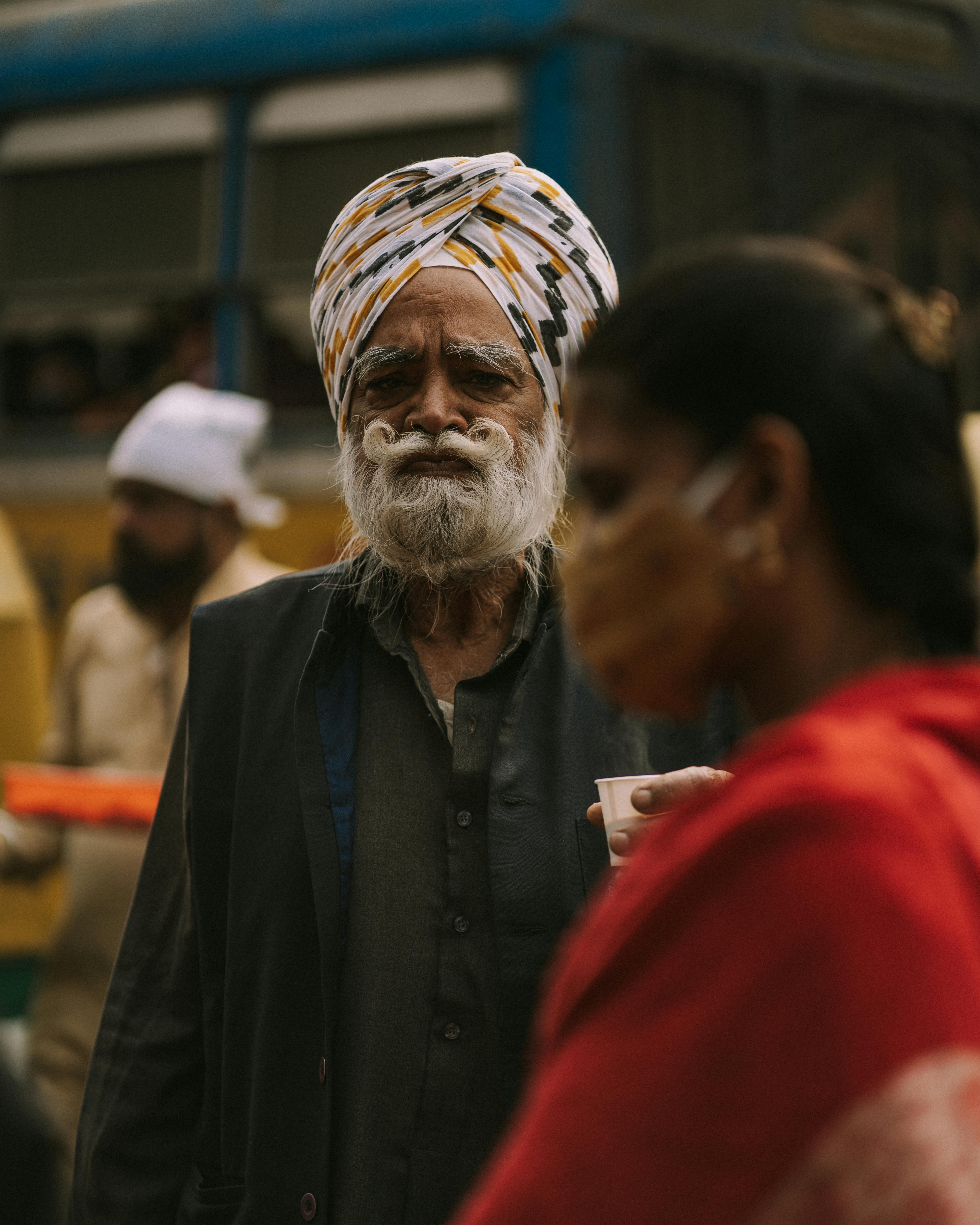 Man in Turban with Beard · Free Stock Photo