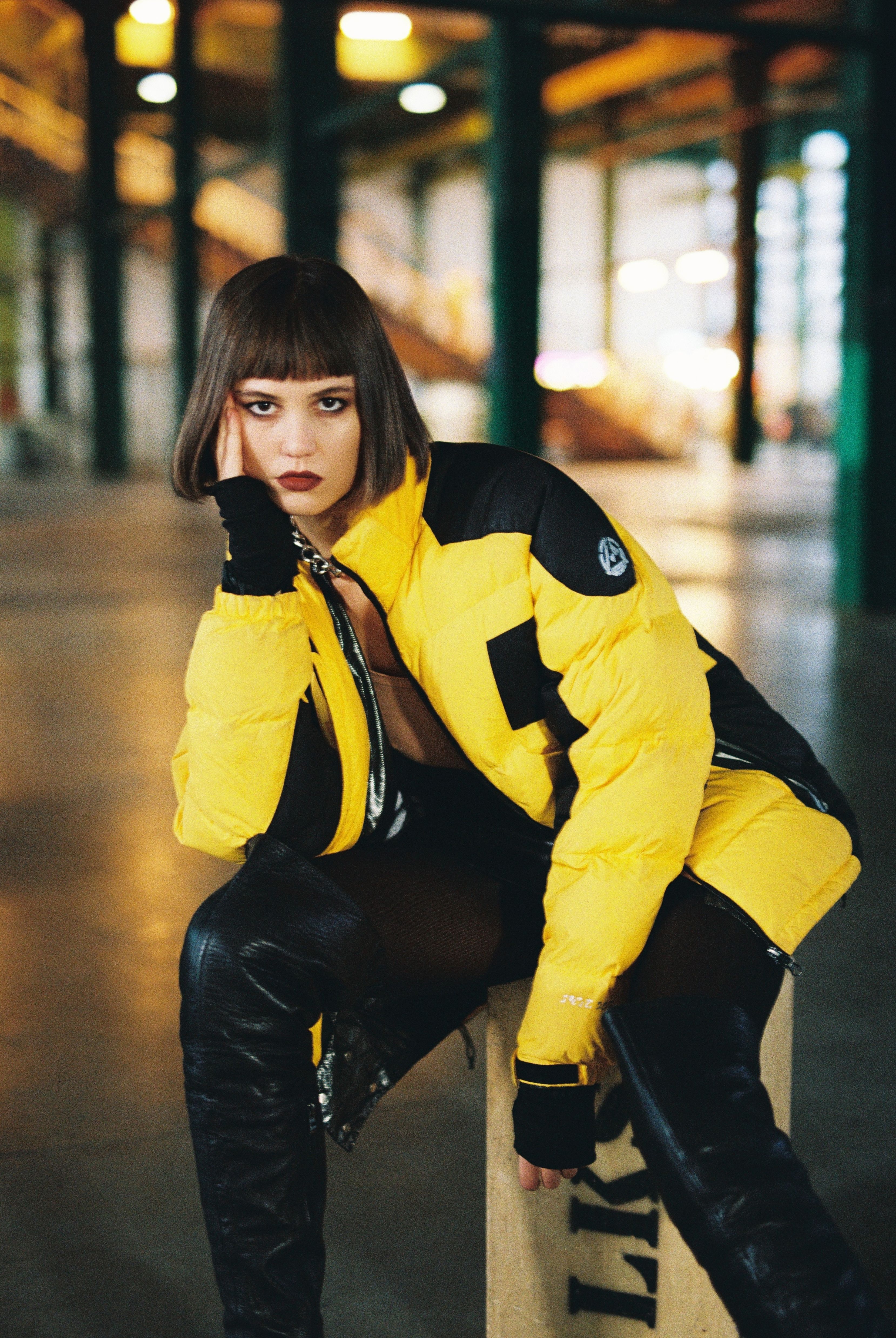 Young Woman in Yellow Jacket · Free Stock Photo