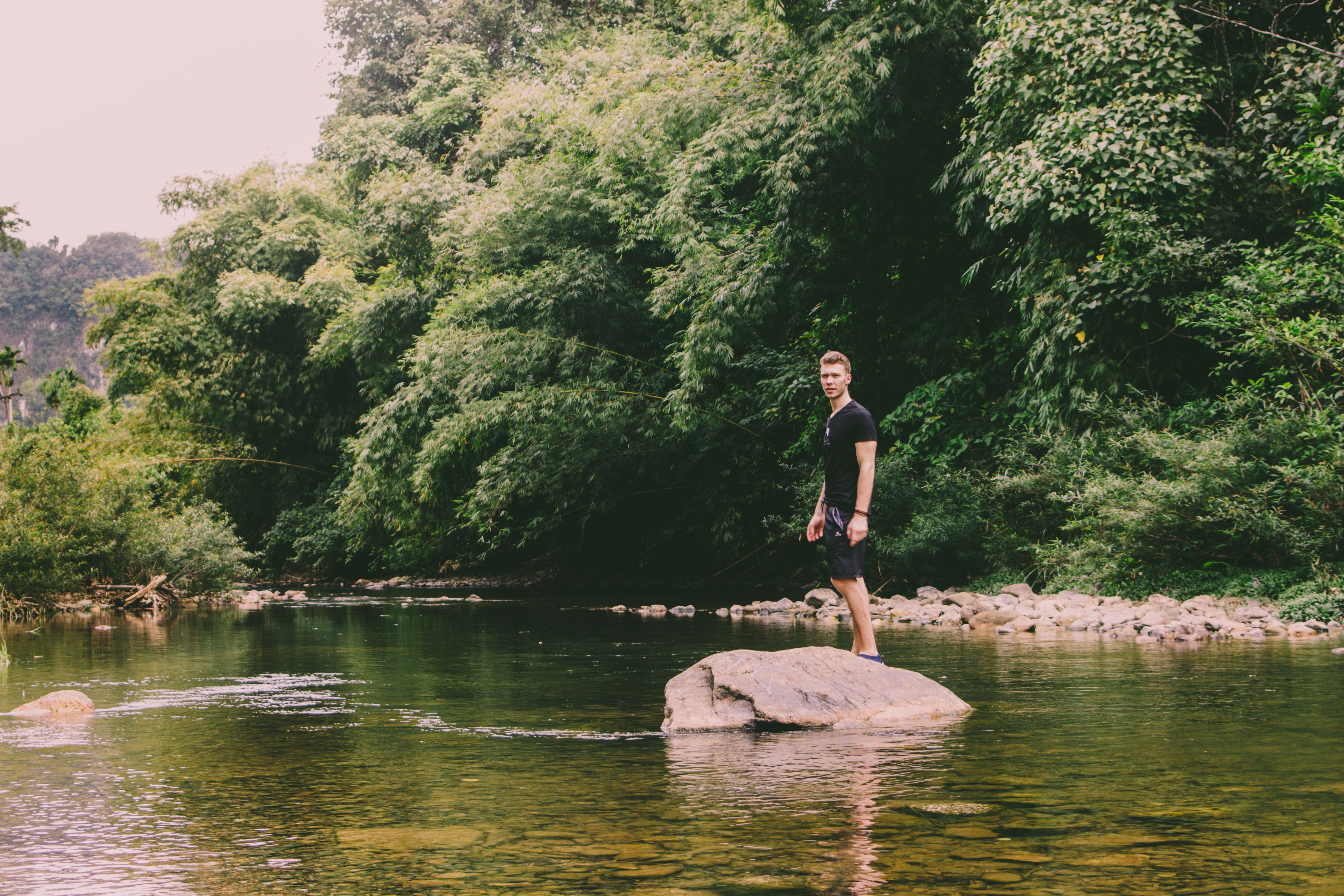 Man Standing On Rock · Free Stock Photo