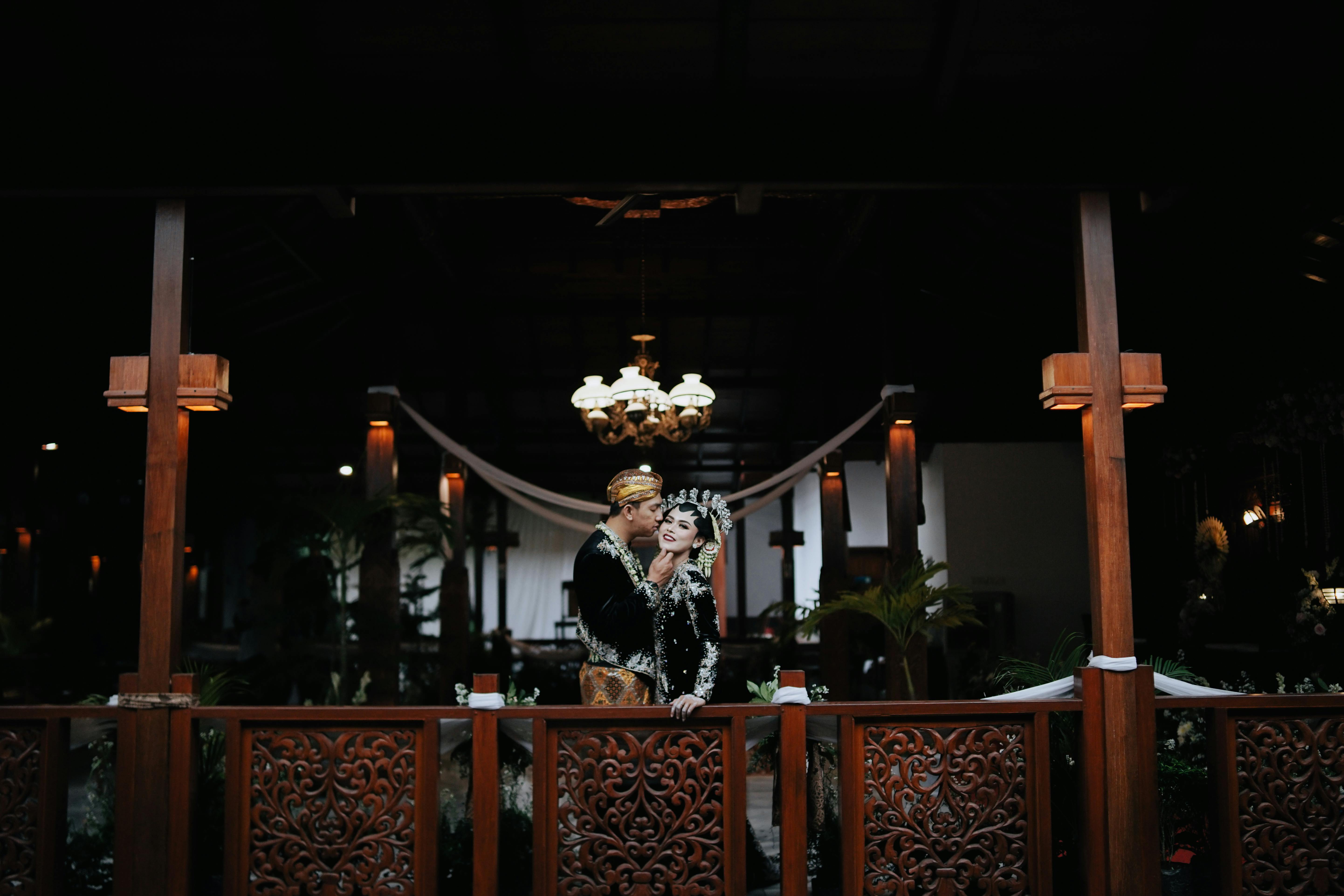 Man in Crown Kissing Woman · Free Stock Photo