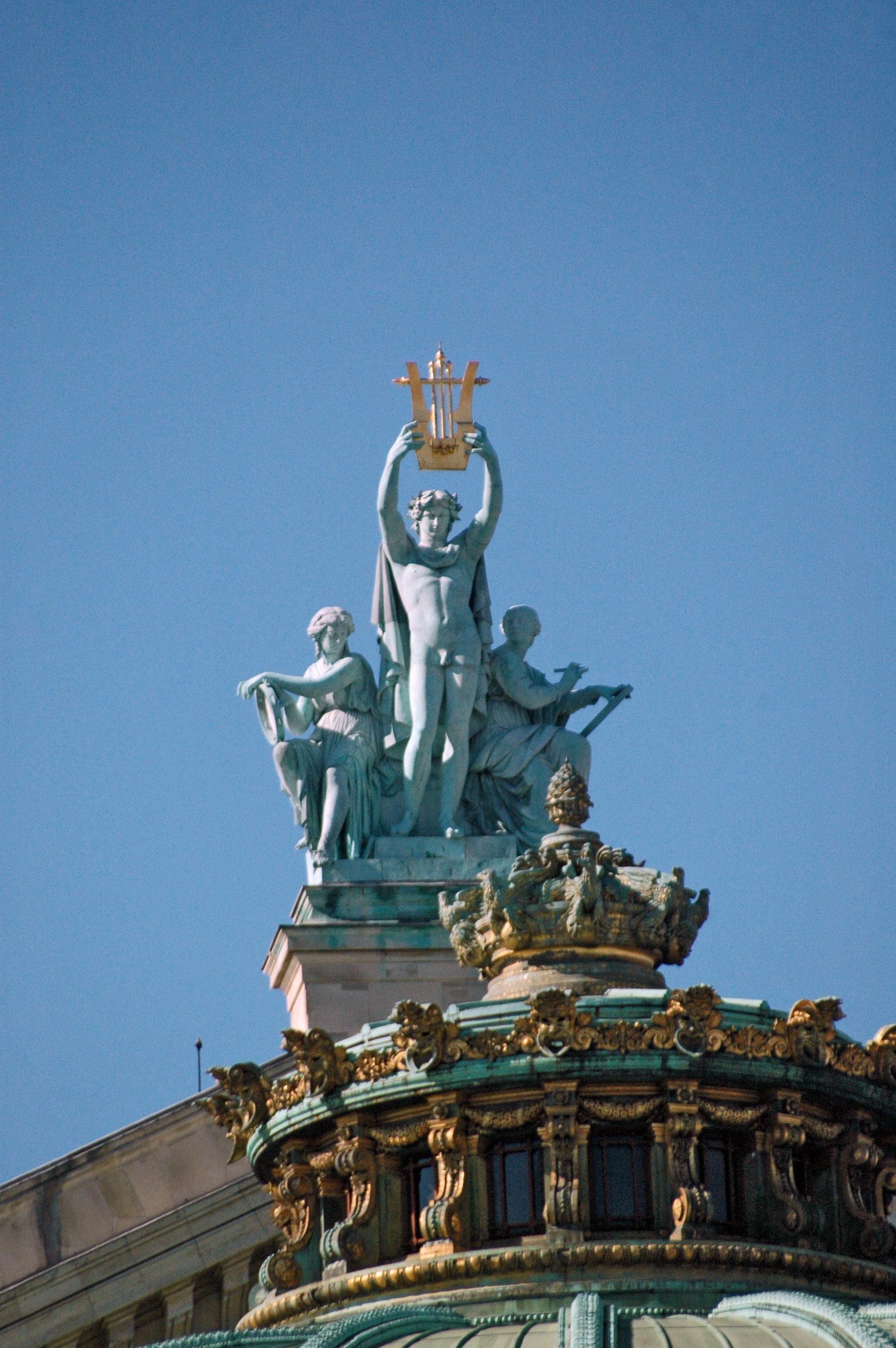 Statue on Roof · Free Stock Photo