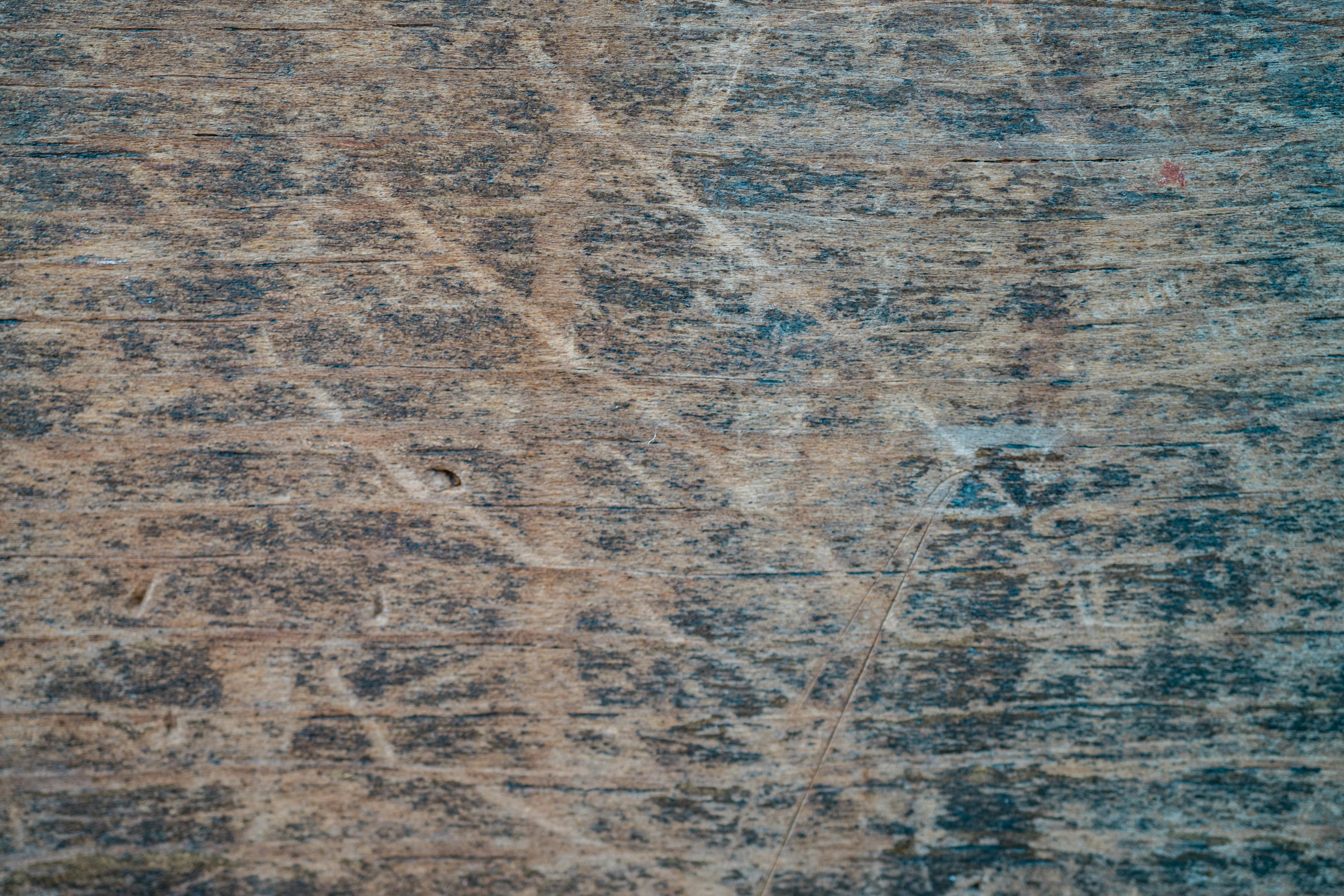 Scratches on Wooden Surface in Close-up Photography · Free Stock Photo