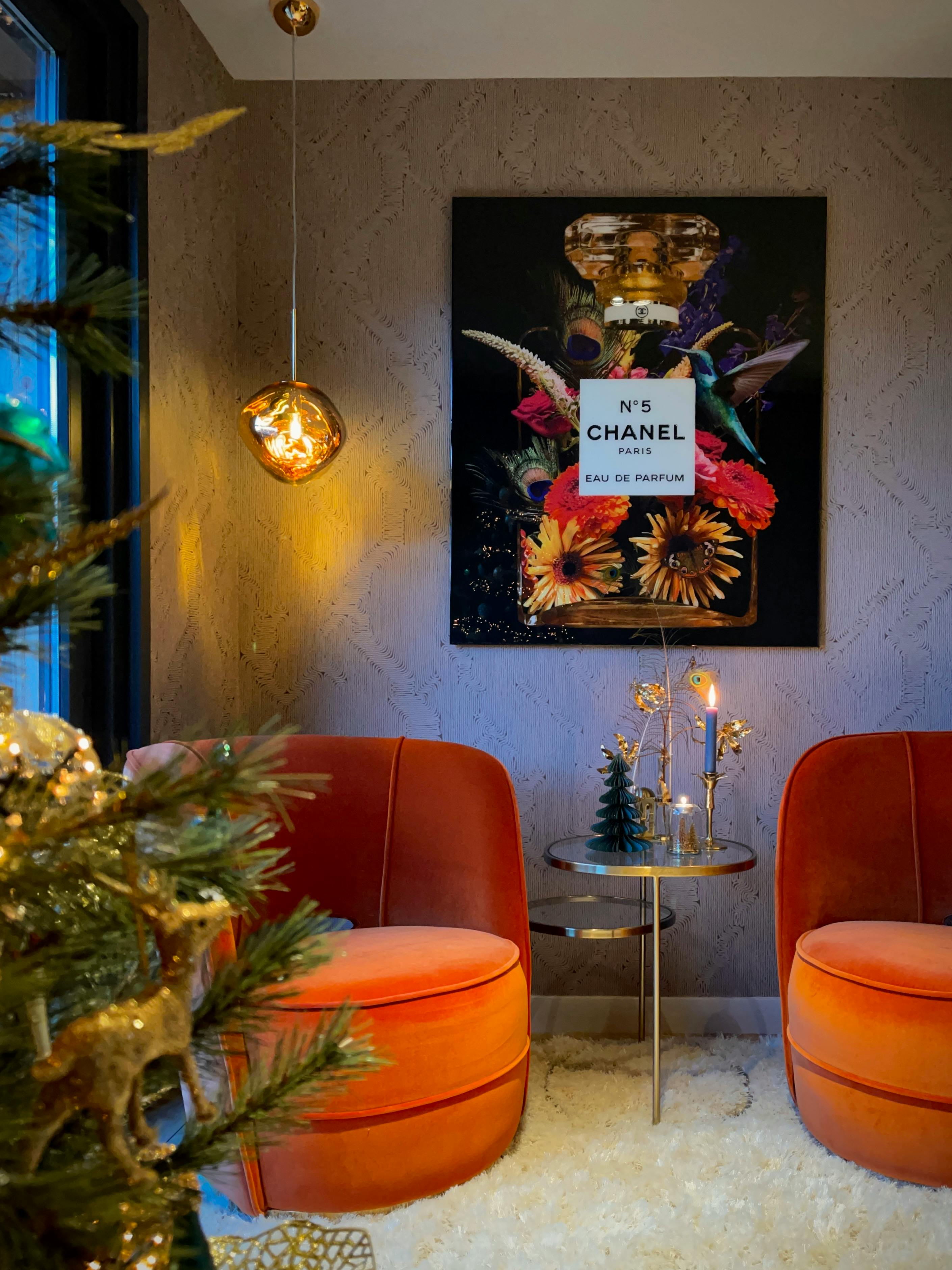 Armchairs and Poster in Cozy Room · Free Stock Photo