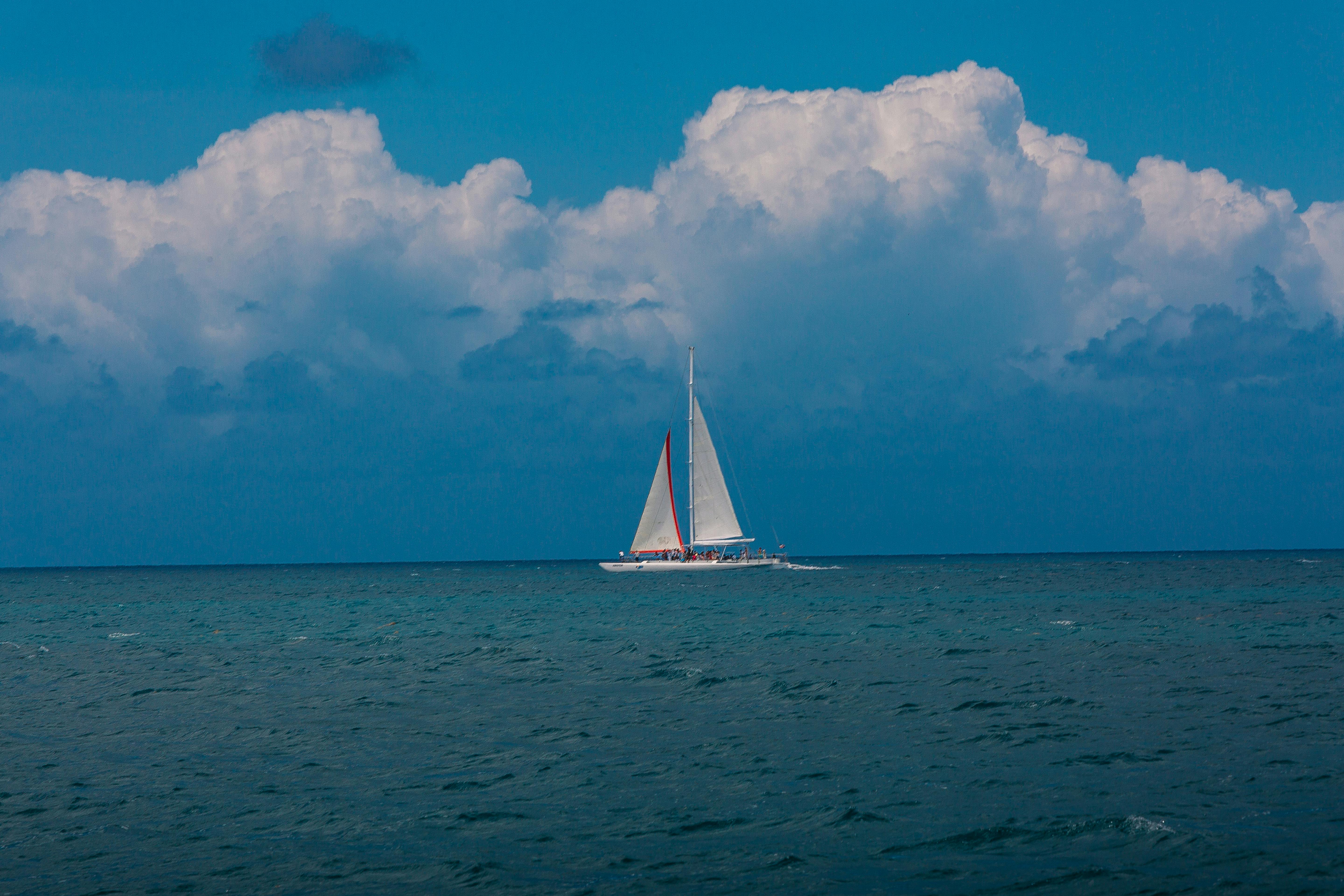 A Sailboat on Sea · Free Stock Photo