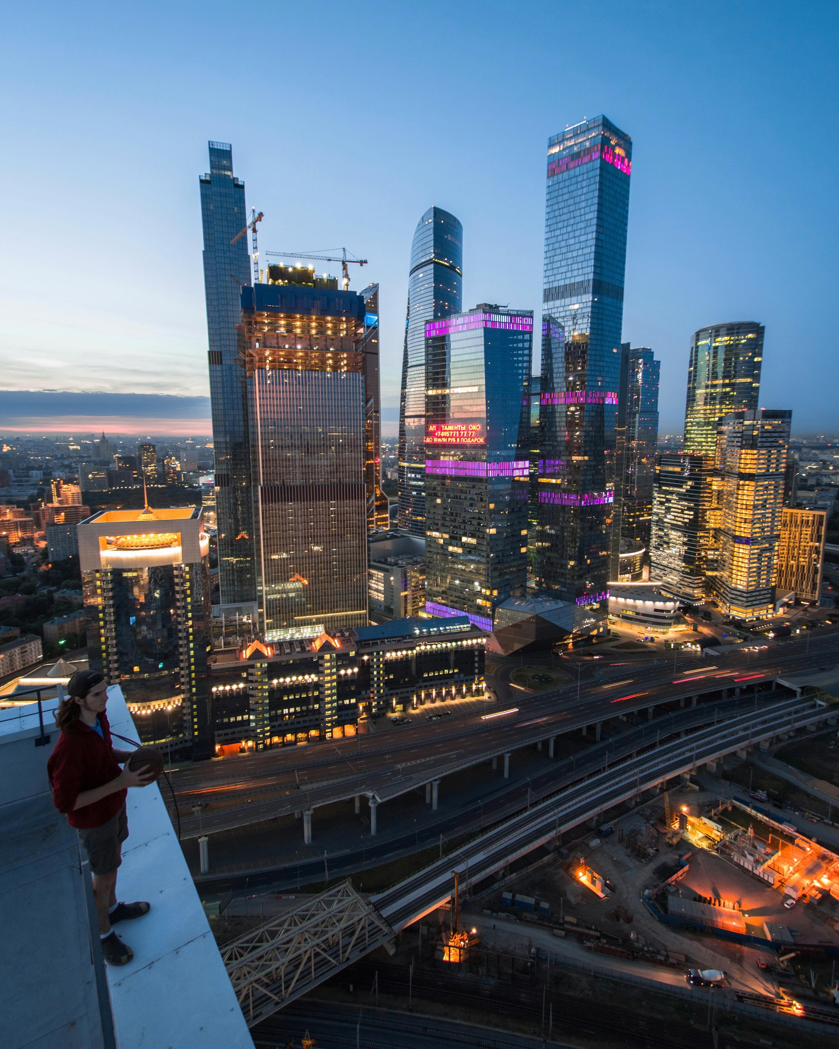 High Rise Building during Night Time · Free Stock Photo