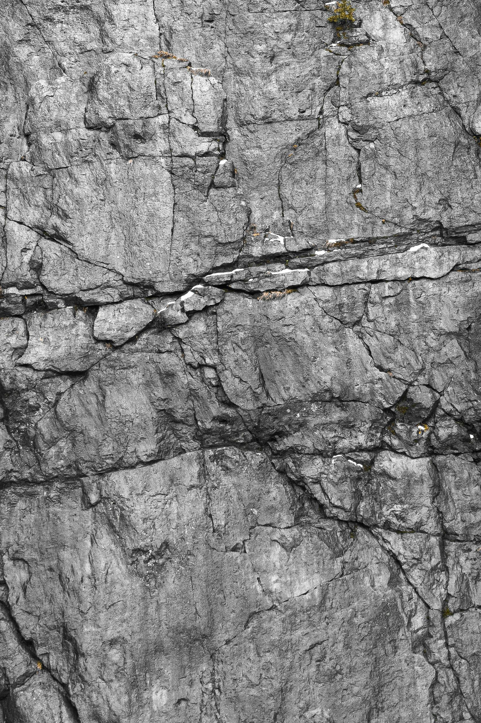 Cracked Rock Wall · Free Stock Photo