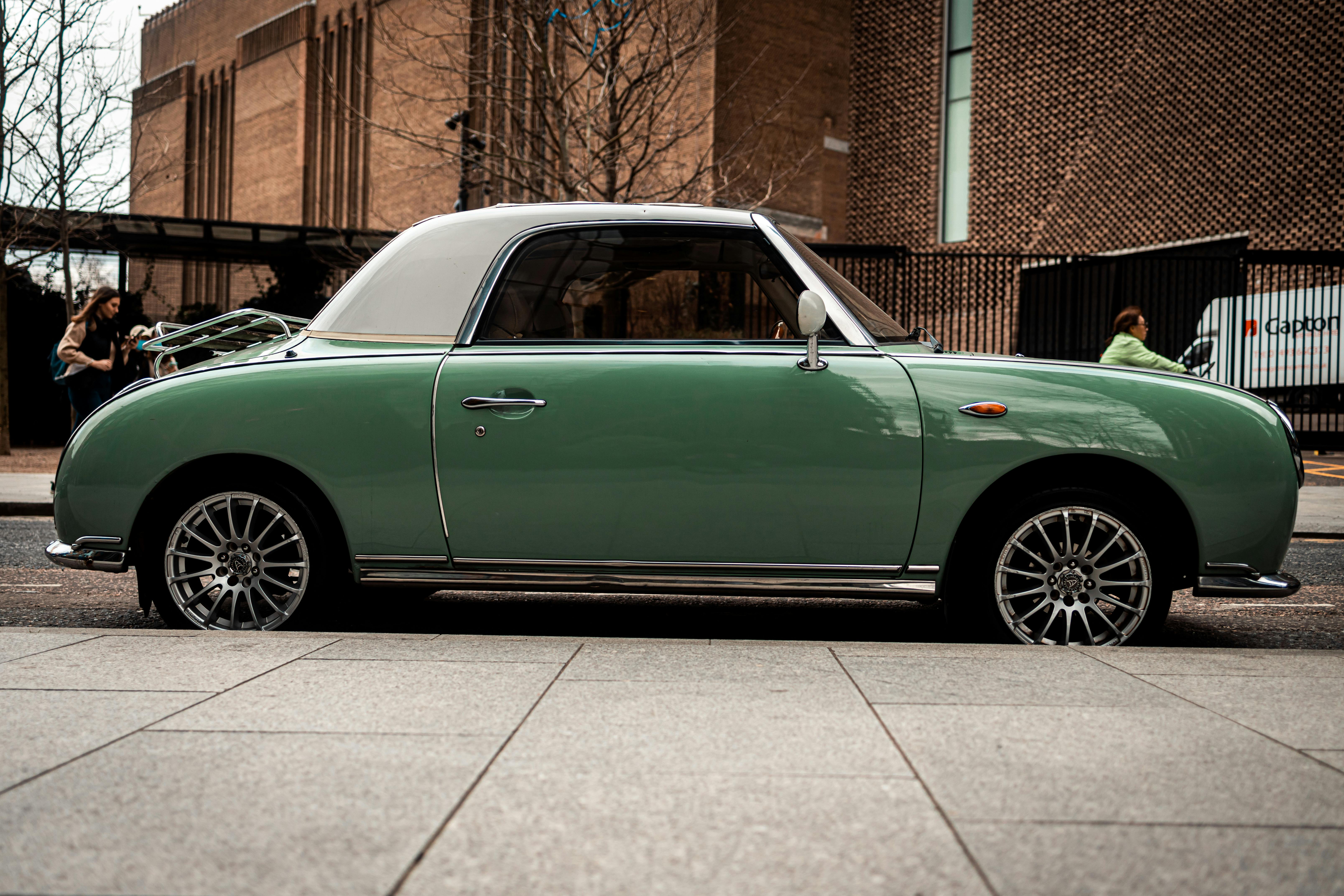 Photo of a Green Vintage Car · Free Stock Photo