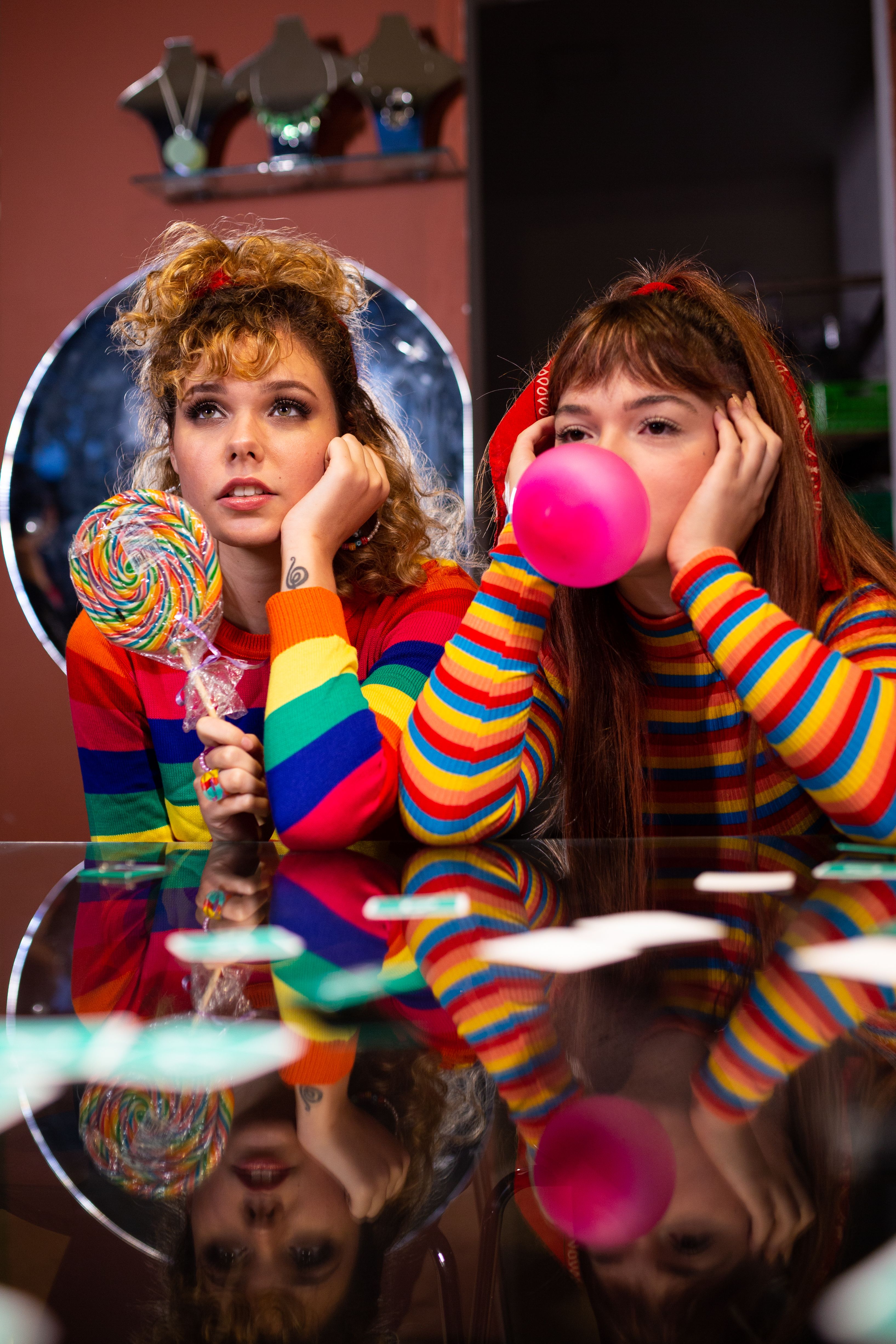 A Woman Wearing Rainbow Long Sleeves · Free Stock Photo