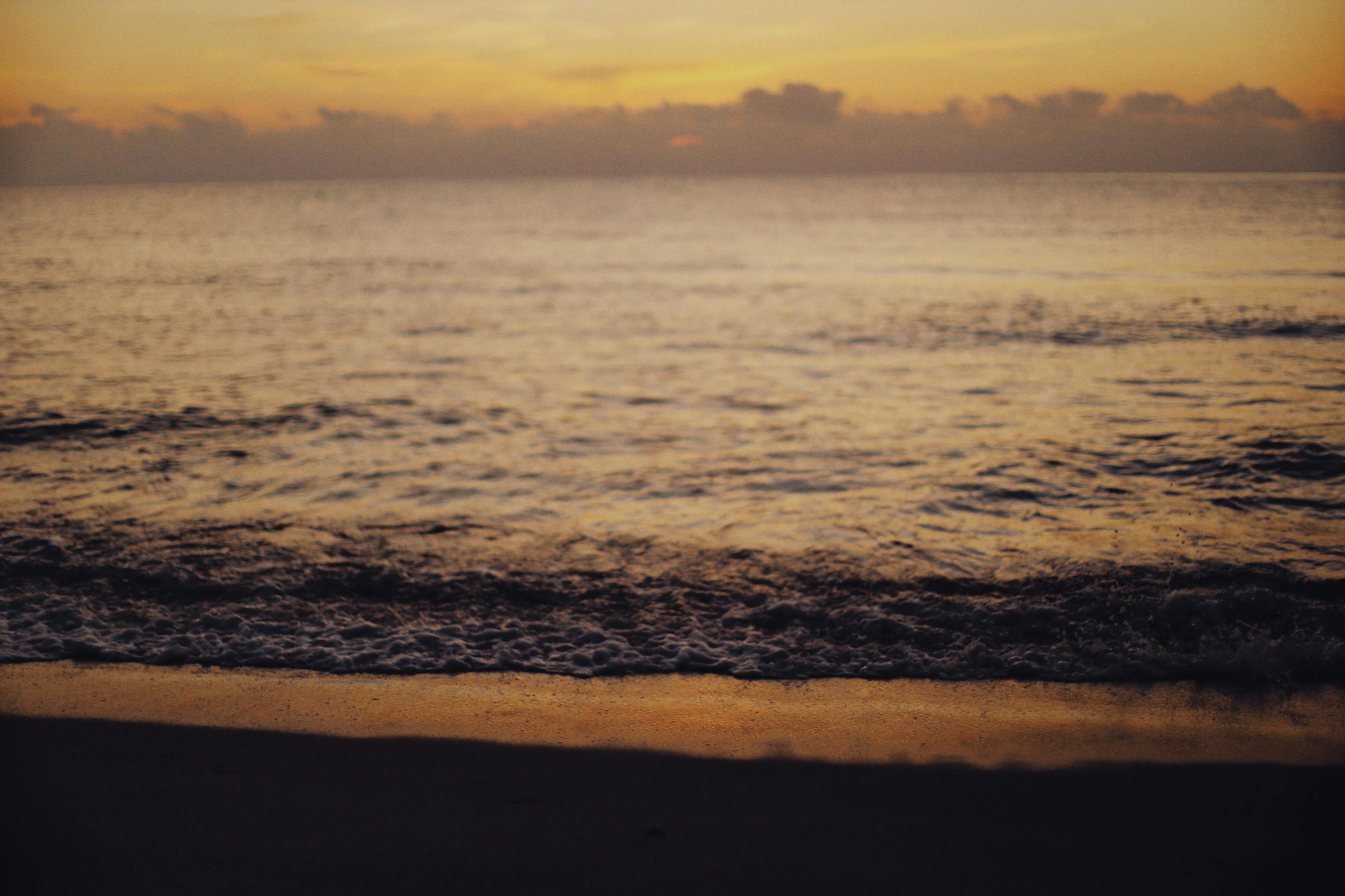 Ocean Waves during Sunset · Free Stock Photo