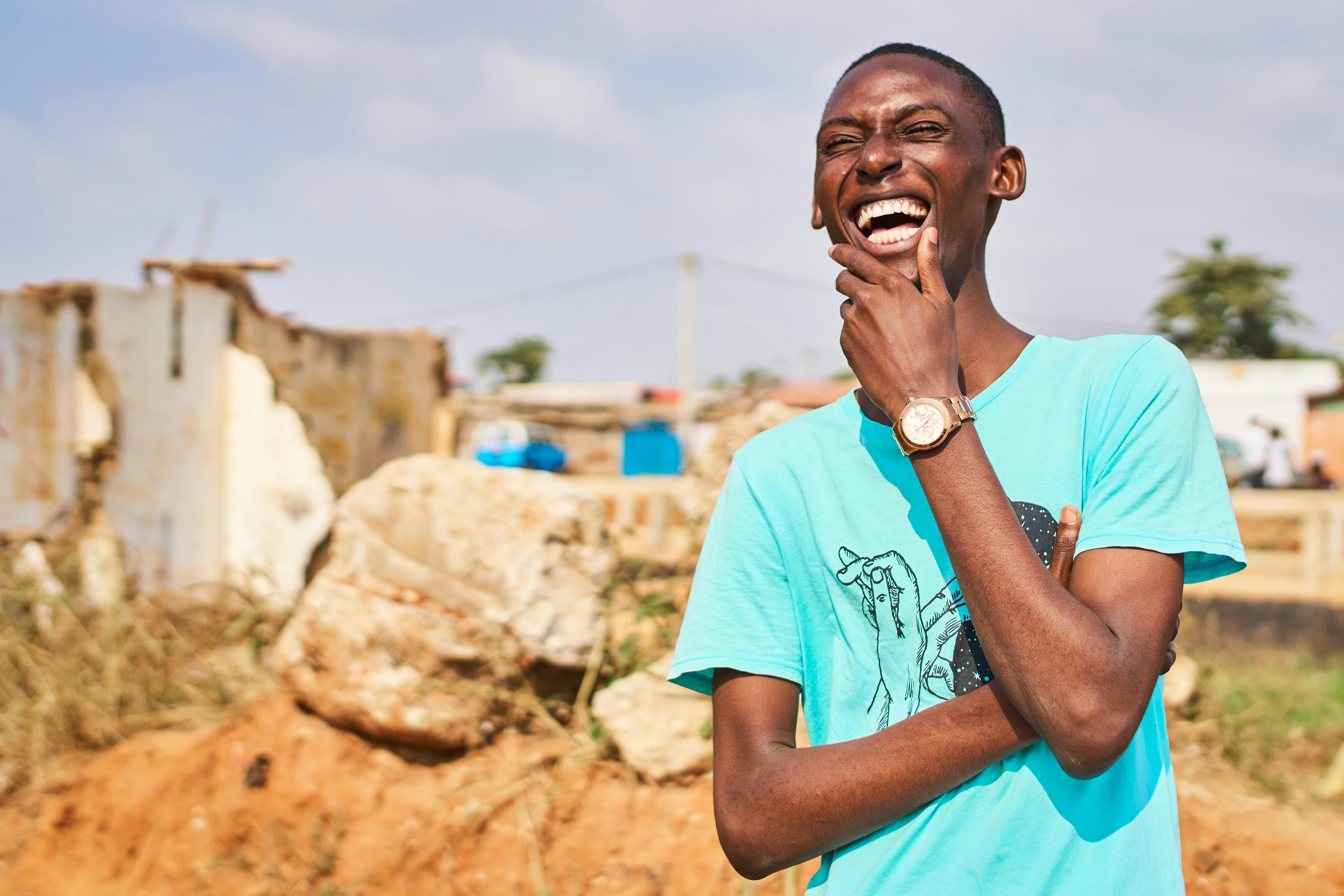 Photo Of Man Behind A Wall · Free Stock Photo