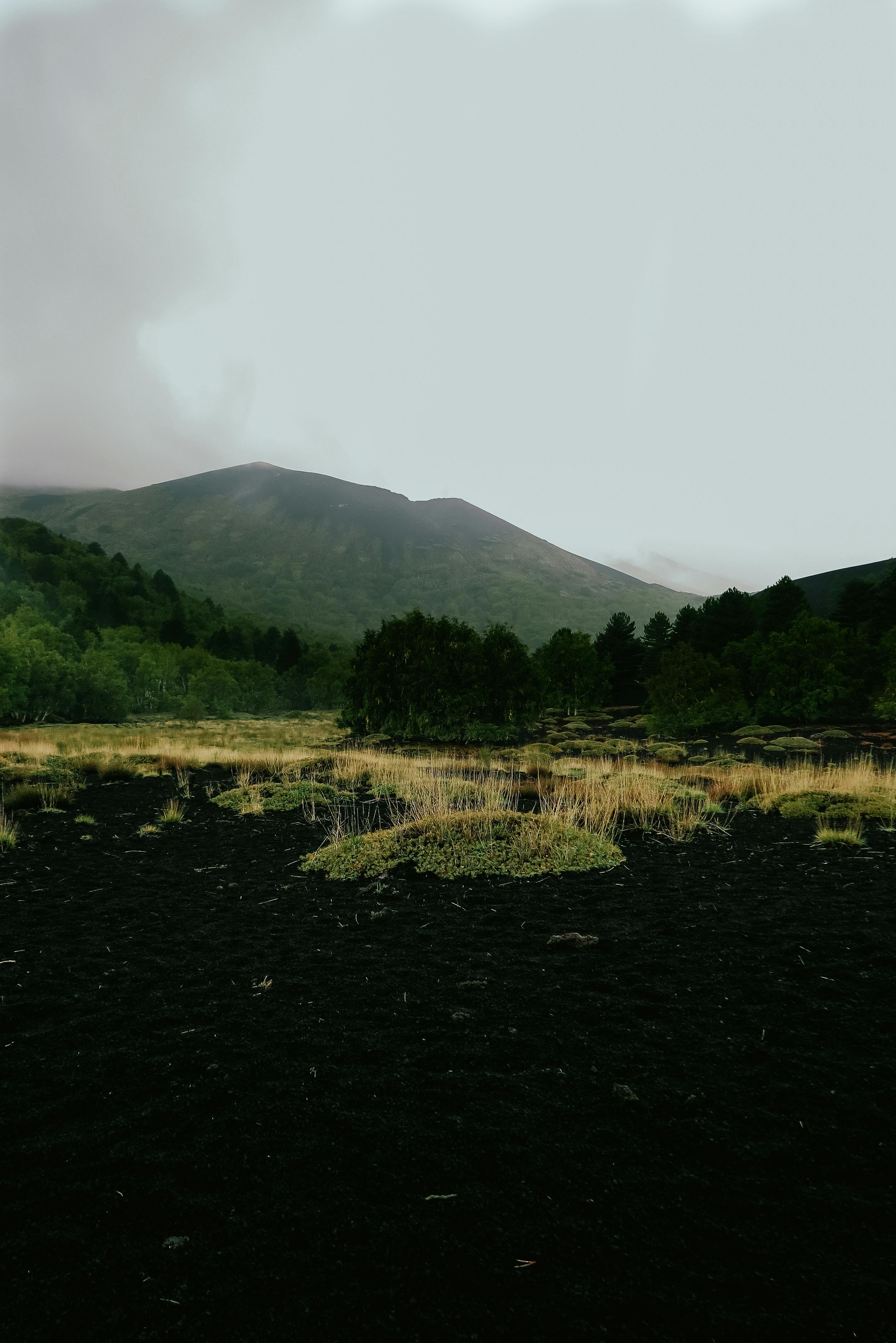 Top View of Volcano Erupting during Daytime · Free Stock Photo