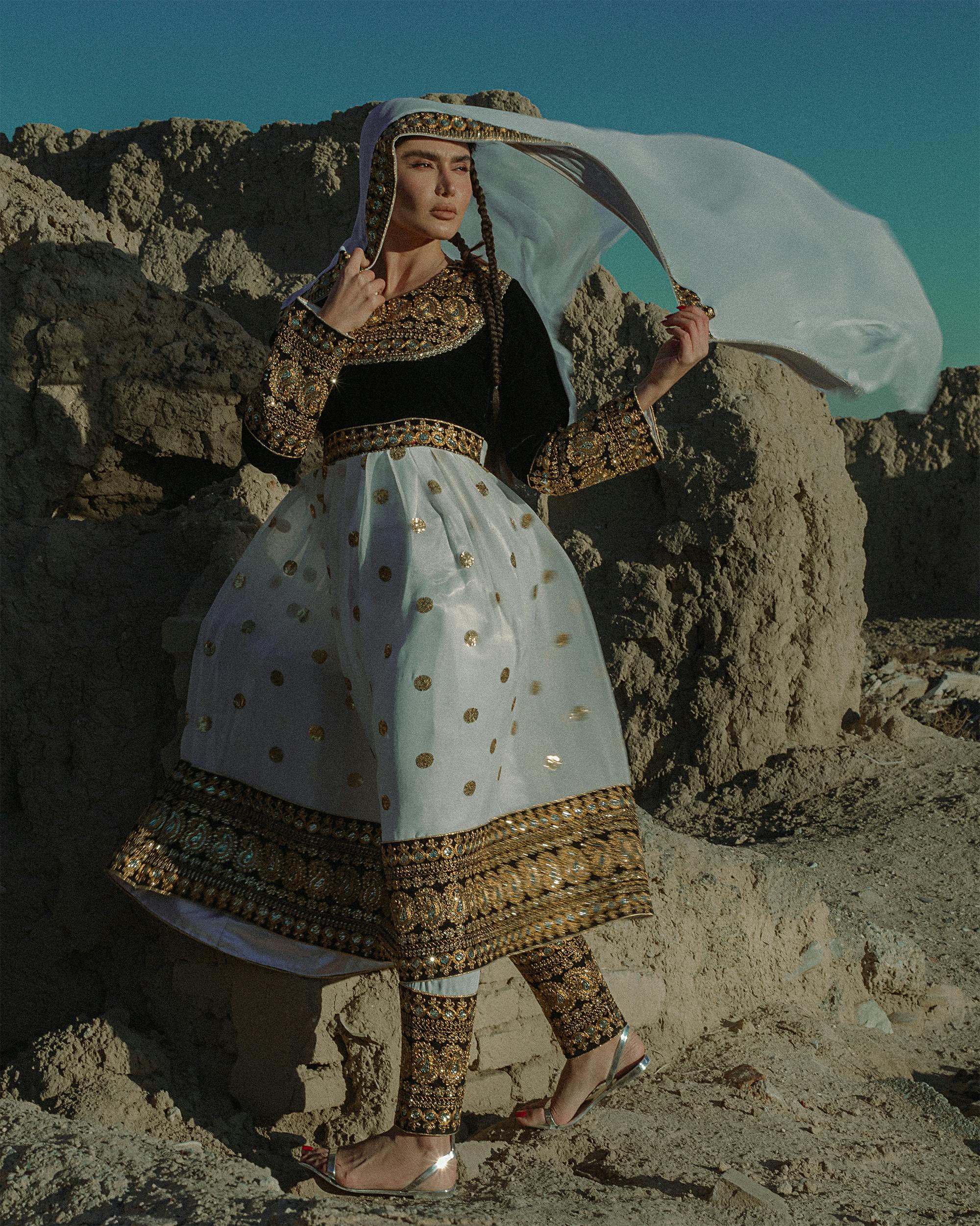 Woman in Gown Posing in Cave · Free Stock Photo