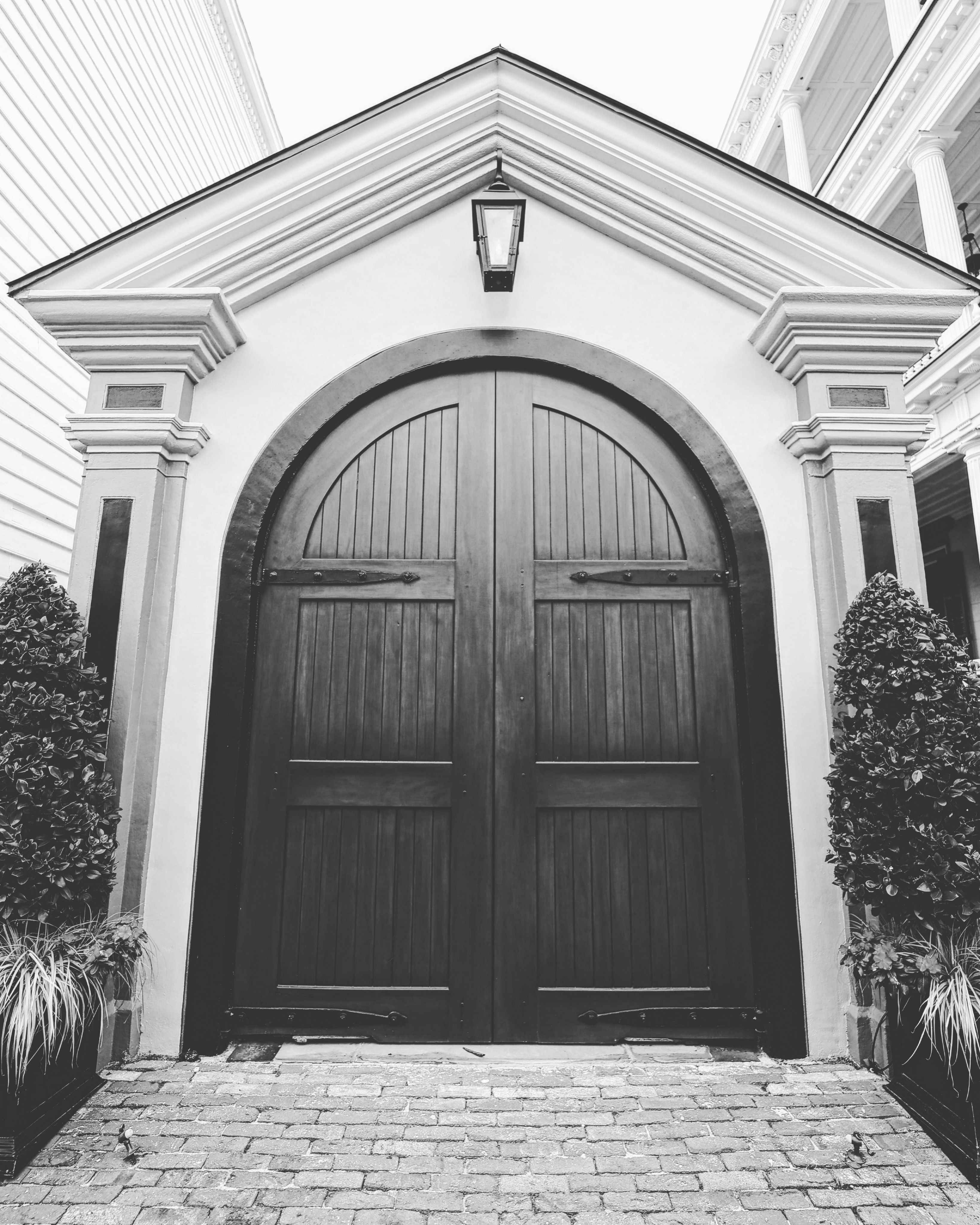 Wooden Privy in Black and White · Free Stock Photo