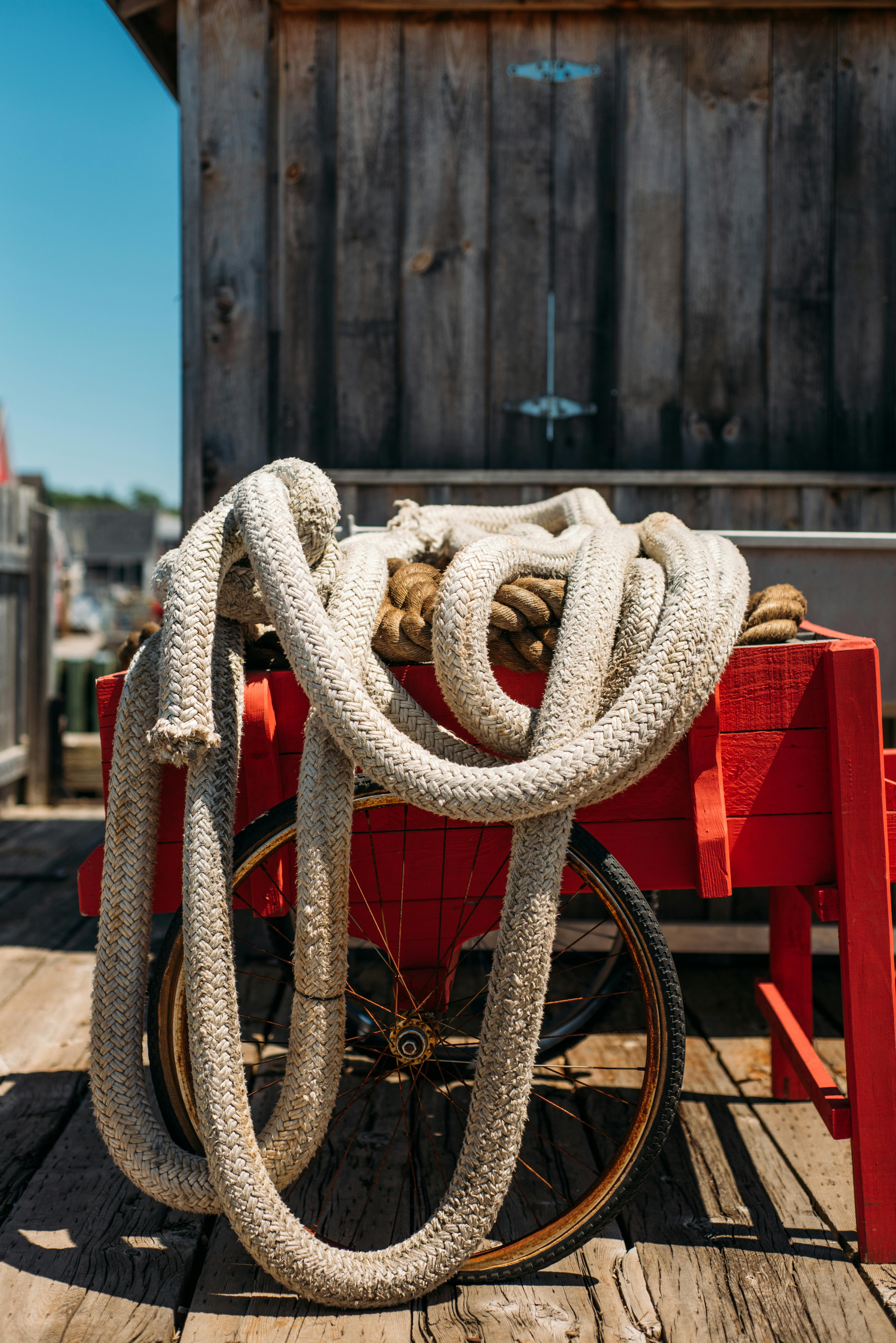 White Rope on a Red Cart · Free Stock Photo