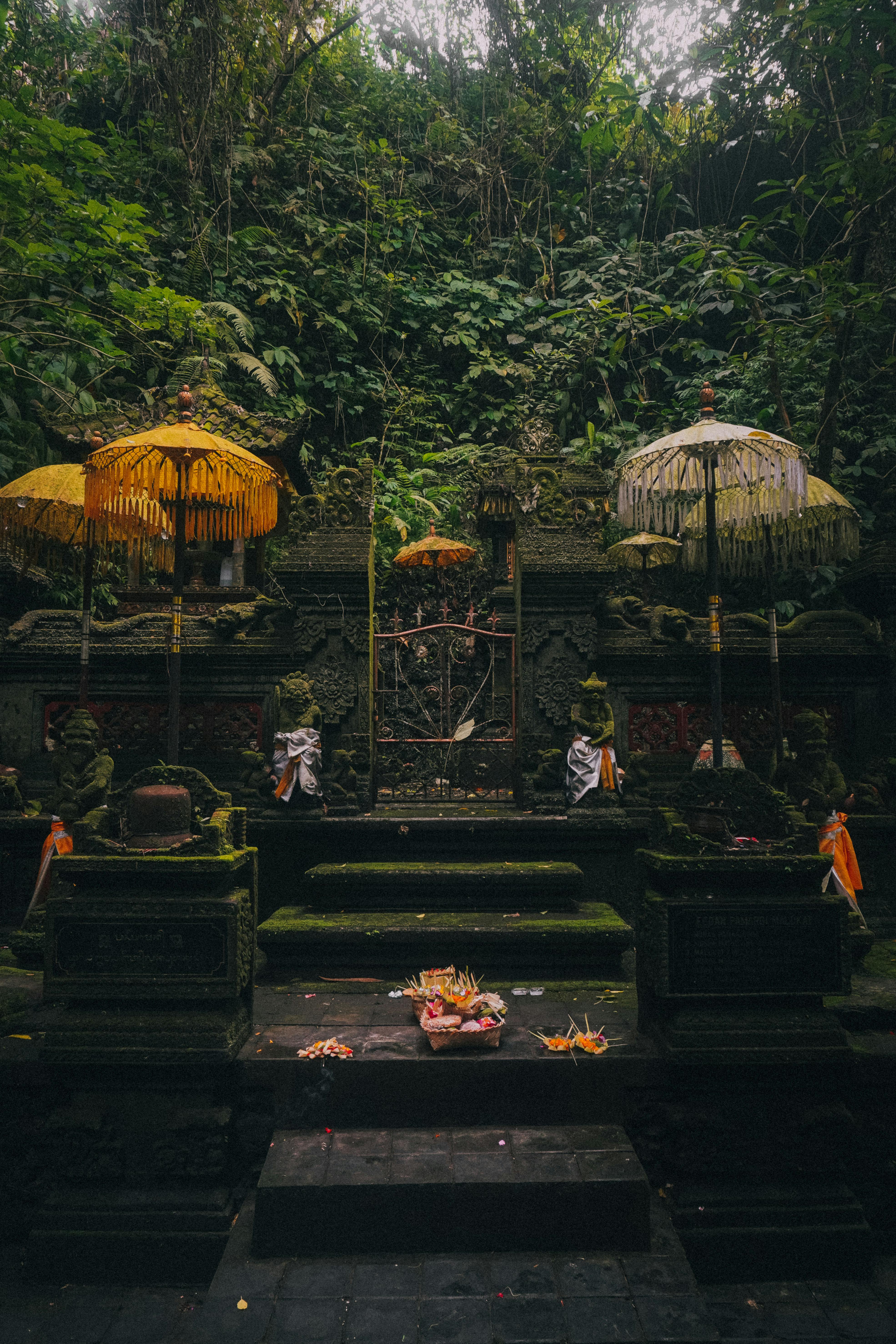 Sacrificial Gifts on Stony Steps of Asian Temple · Free Stock Photo