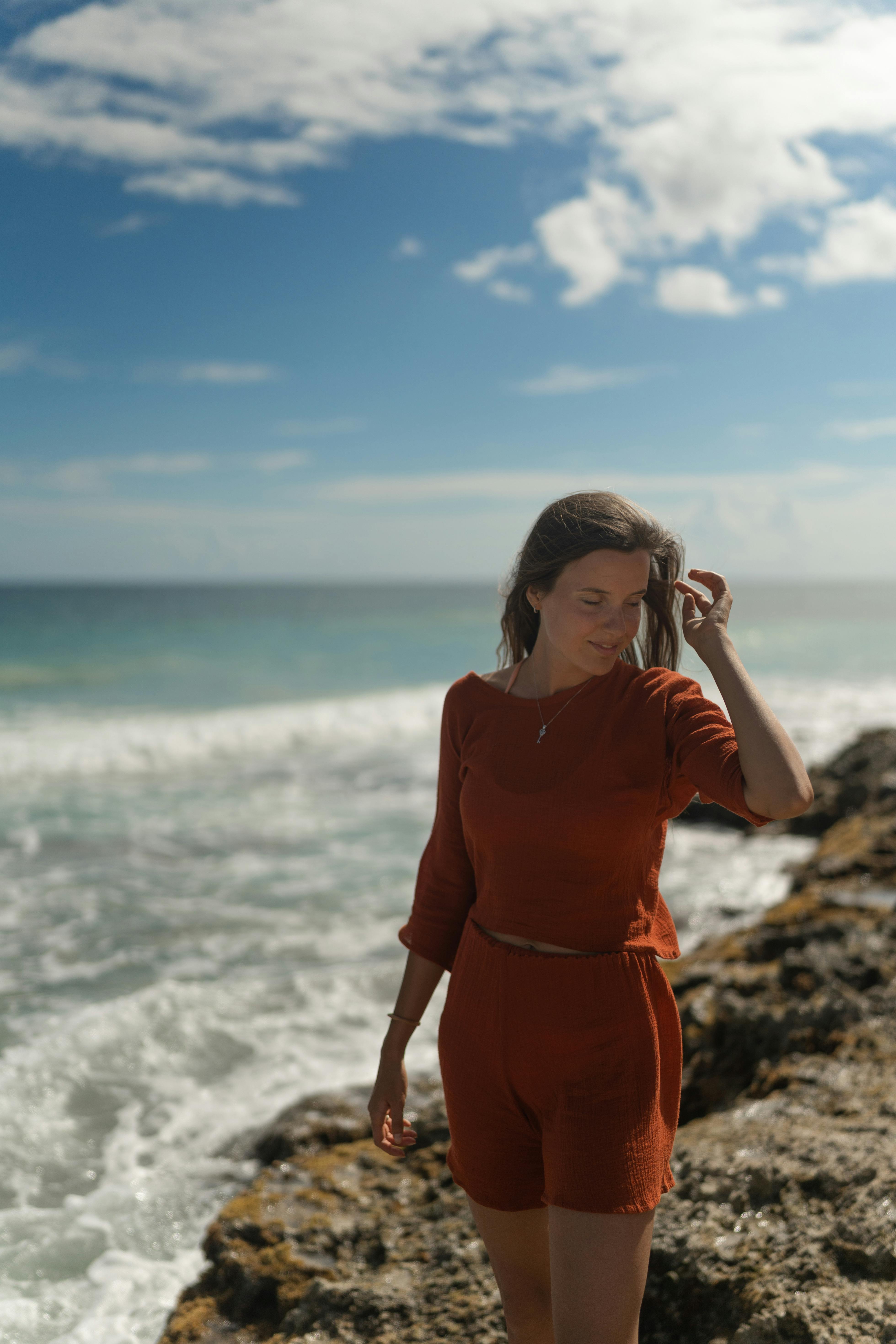 A Beautiful Woman on the Beach · Free Stock Photo