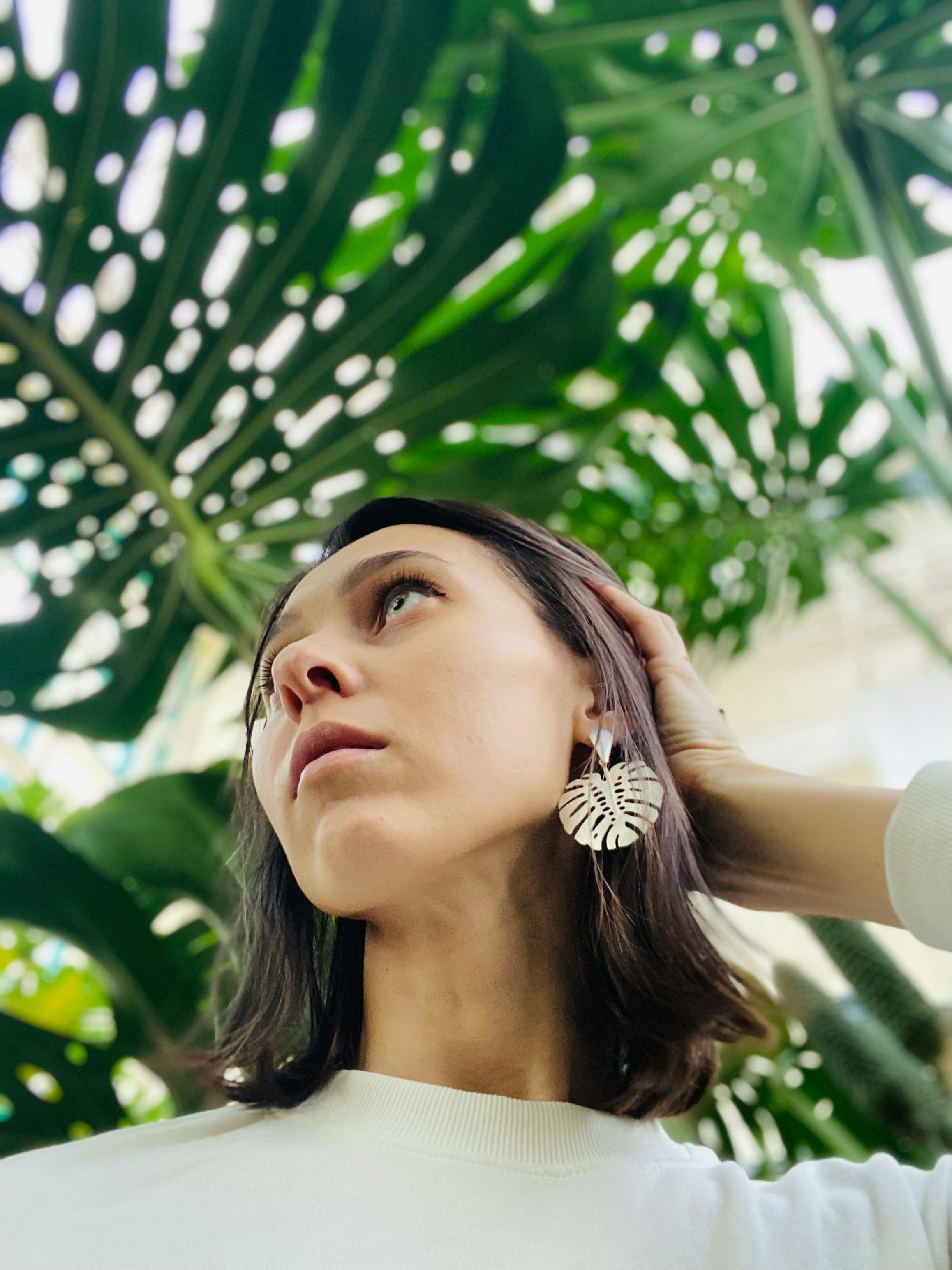 Woman in White Crop Top Showing Her Hand · Free Stock Photo