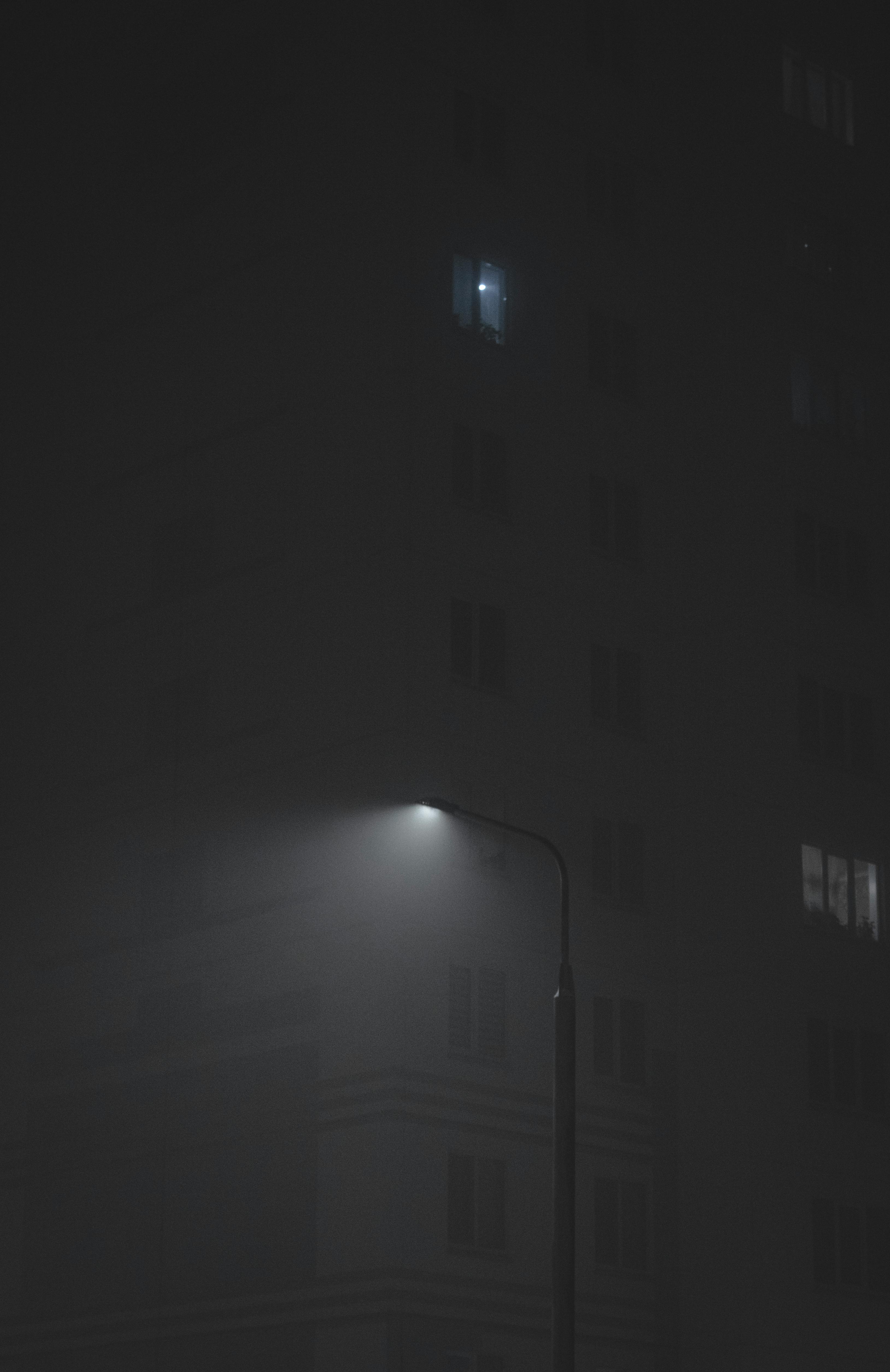 Photograph of a Street Lamp at Night · Free Stock Photo