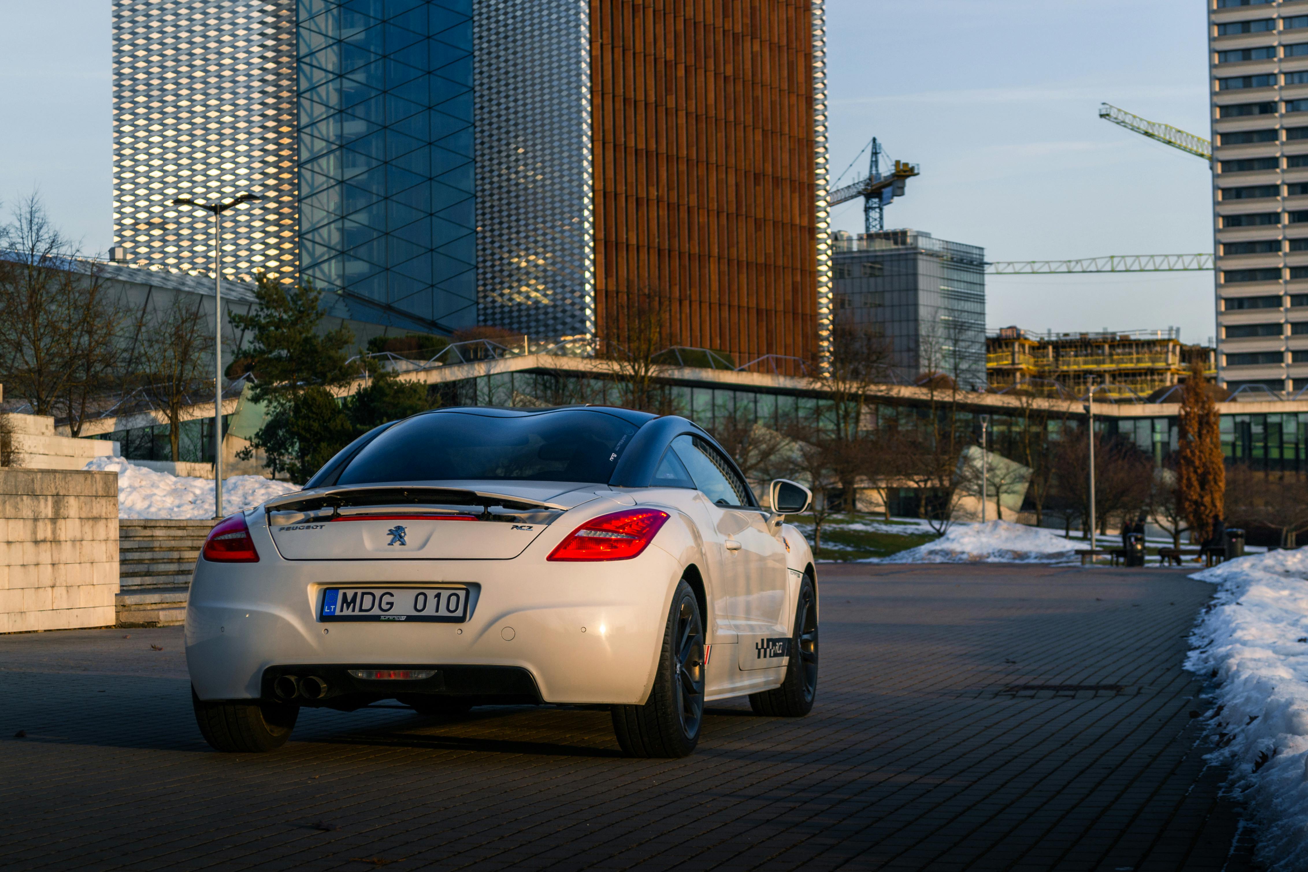 Cream Colored Sportscar on the Road · Free Stock Photo