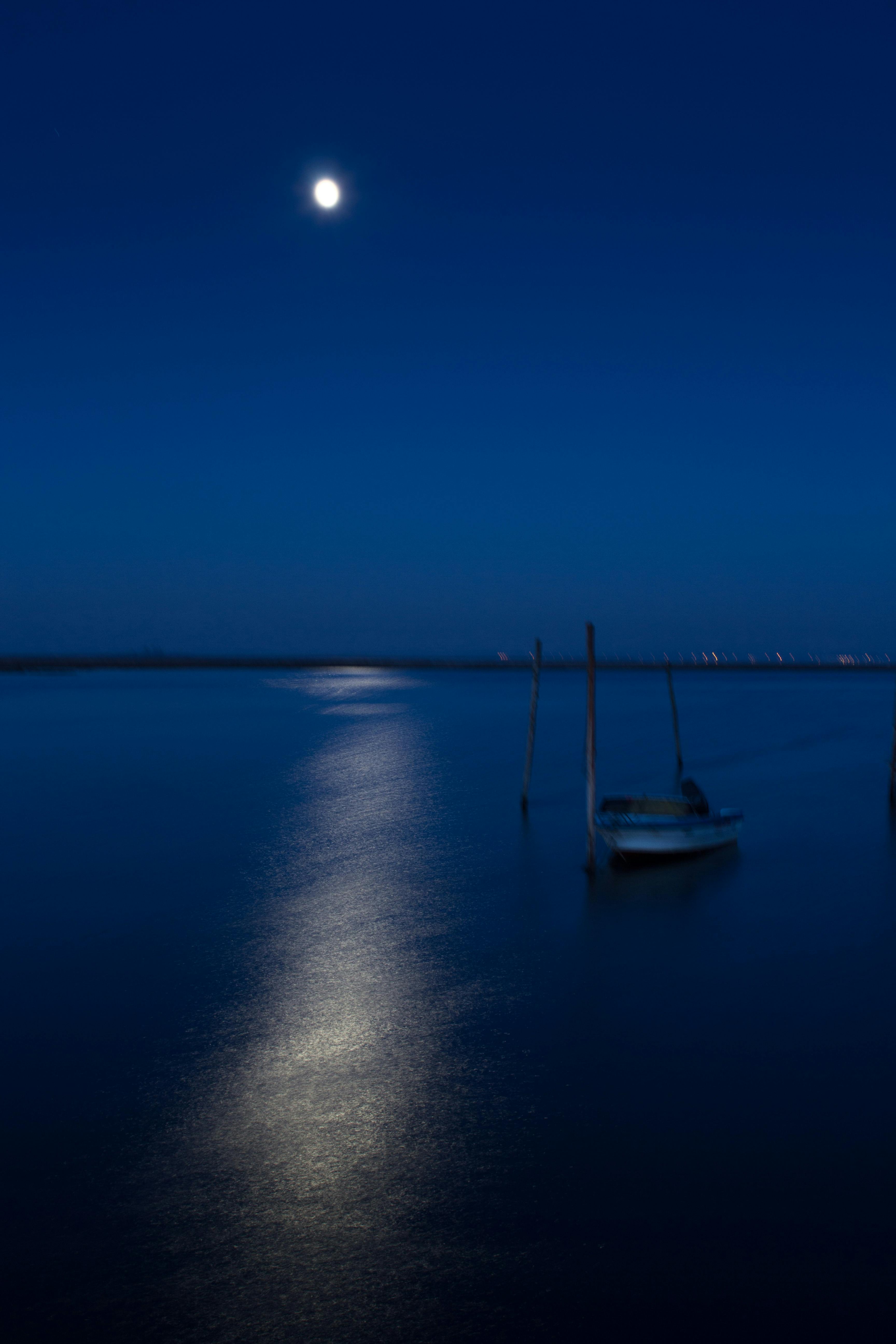 Moonlight over Lake · Free Stock Photo