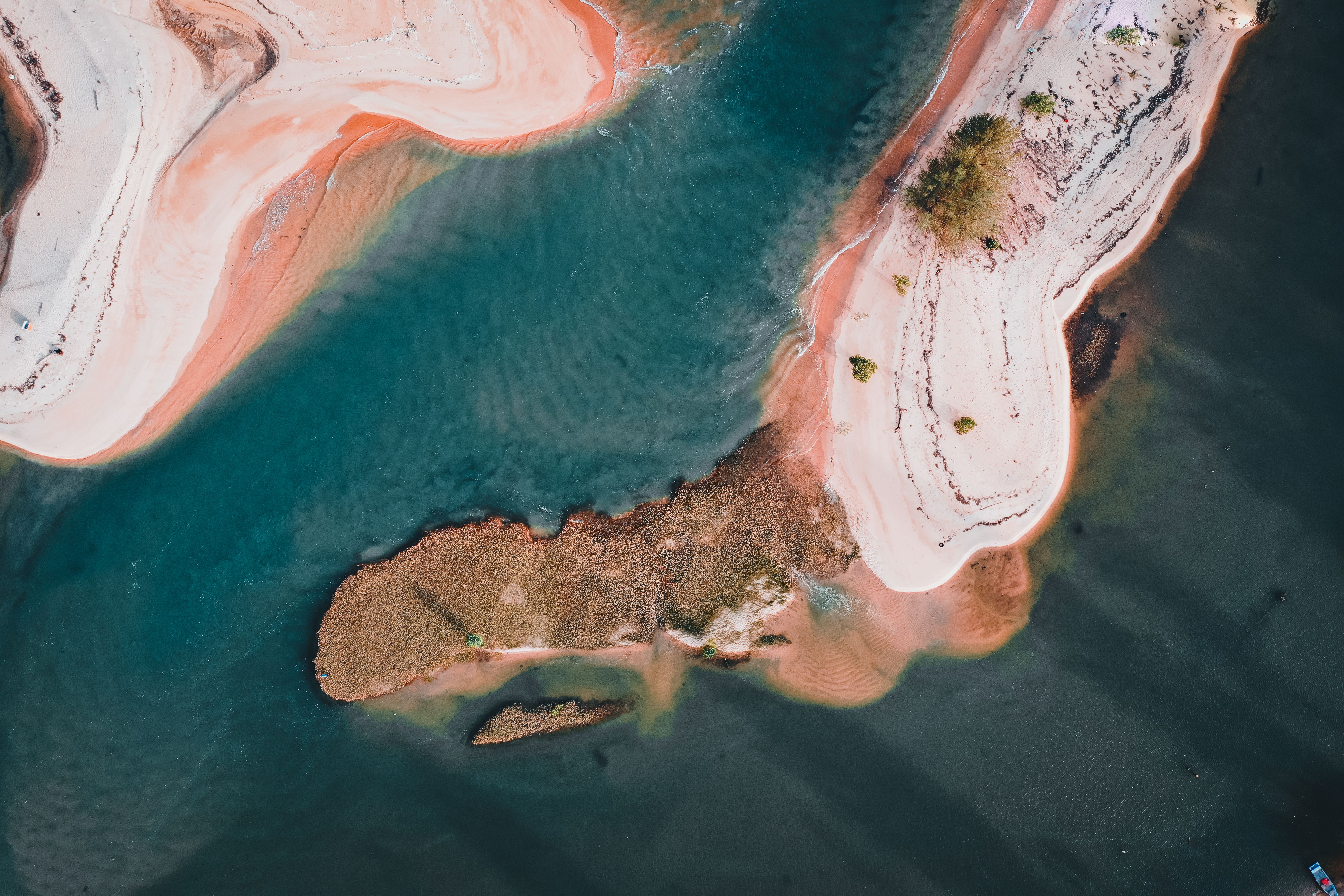 Above Ground Photo of Body of Water on Daytime · Free Stock Photo