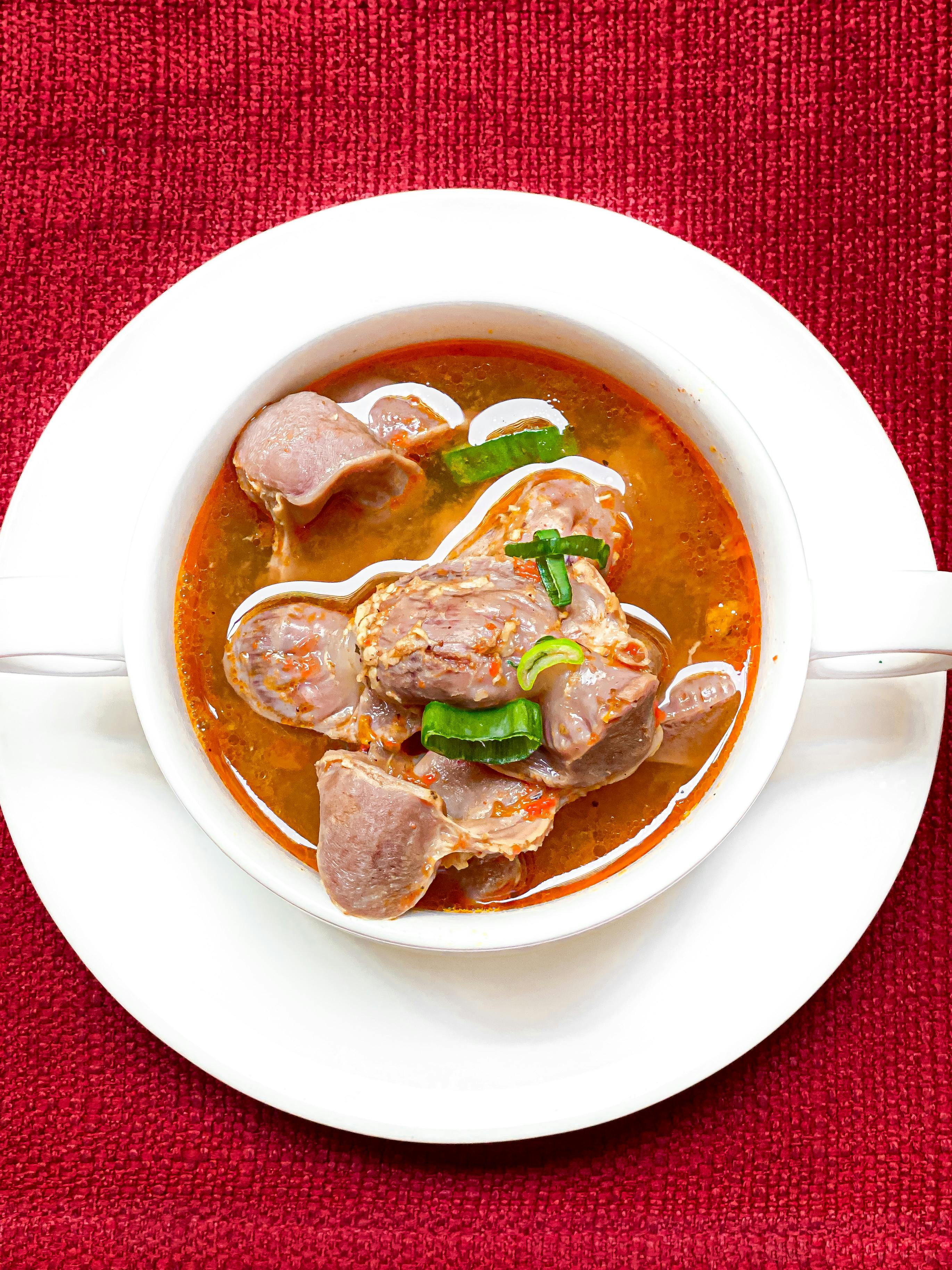 Soup Dish on White Ceramic Bowl · Free Stock Photo